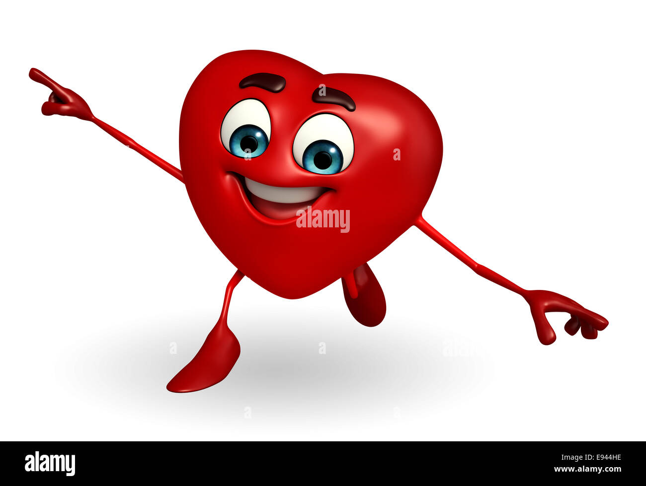 Cartoon character heart pointing hi-res stock photography and images ...