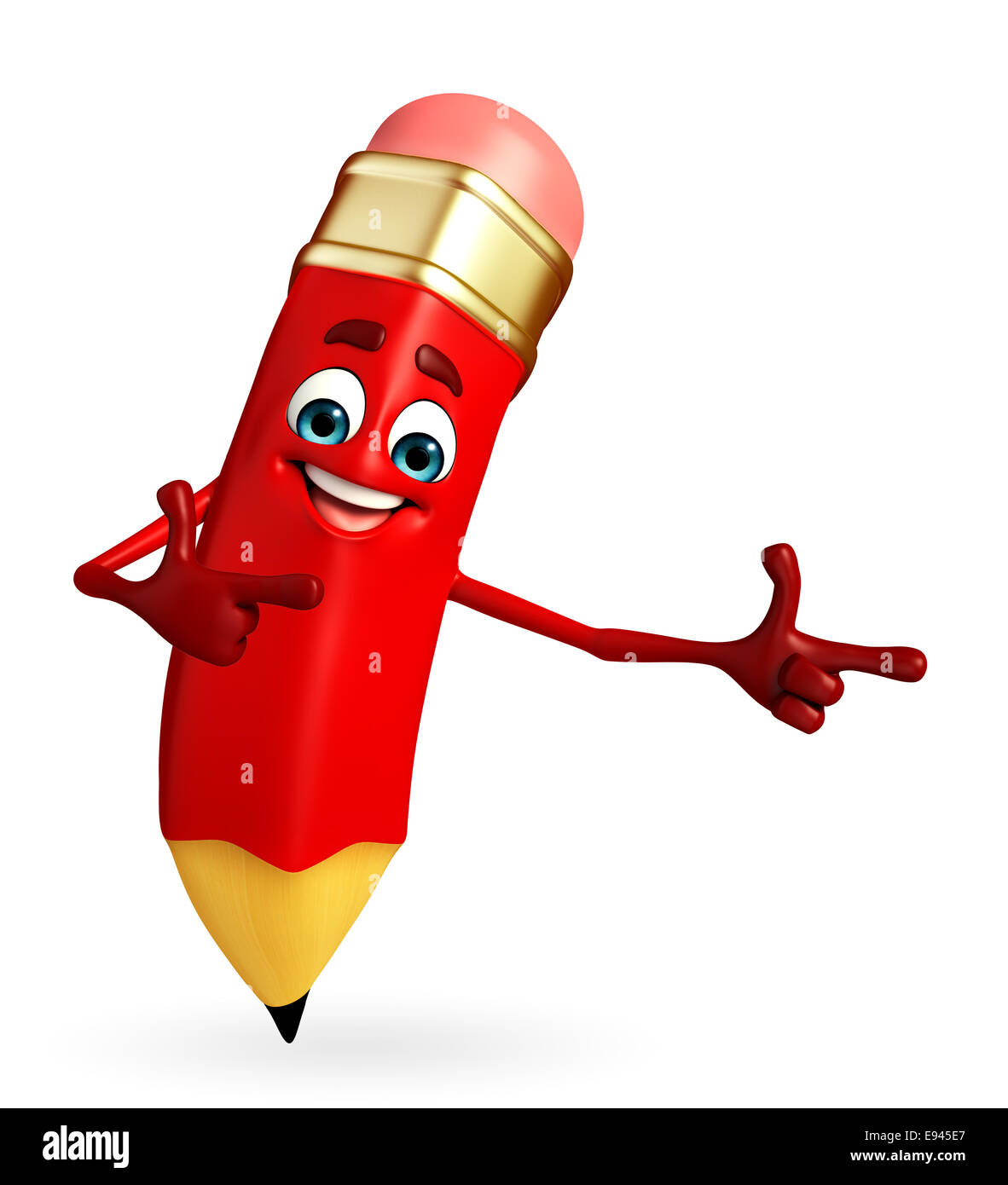 Cartoon character pencil thumbs up hi-res stock photography and images ...