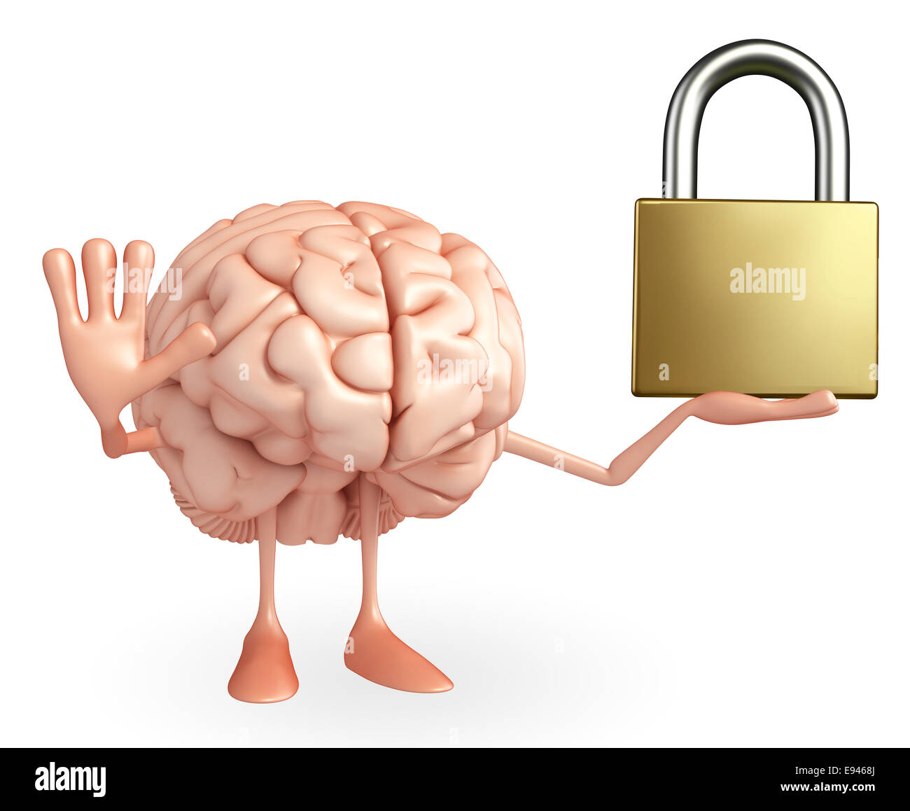 Brain brainstorming cartoon knowledge hi-res stock photography and ...