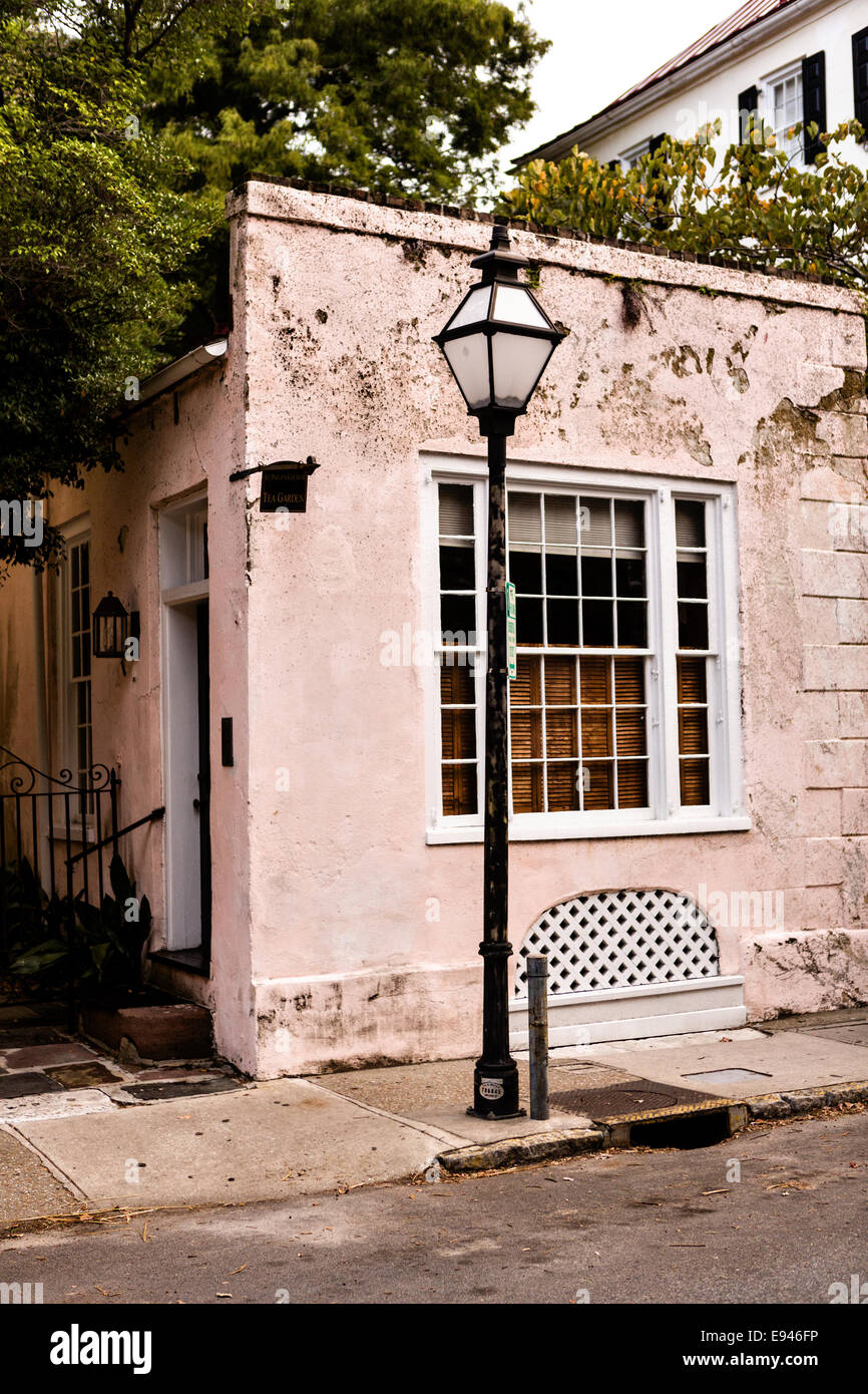 The pink tea room at St. Philip's Episcopal Church in the French ...