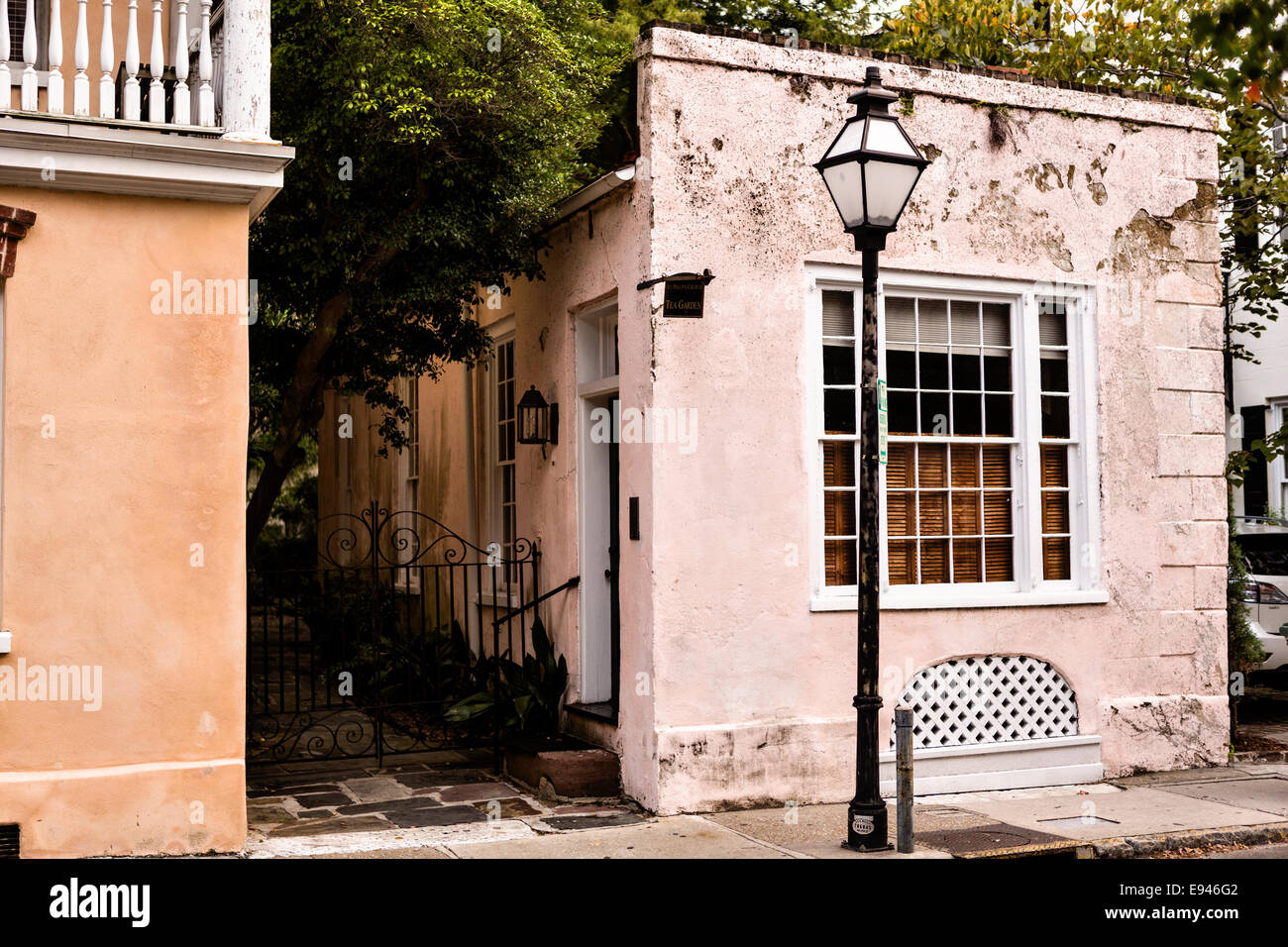 The pink tea room at St. Philip's Episcopal Church in the French ...