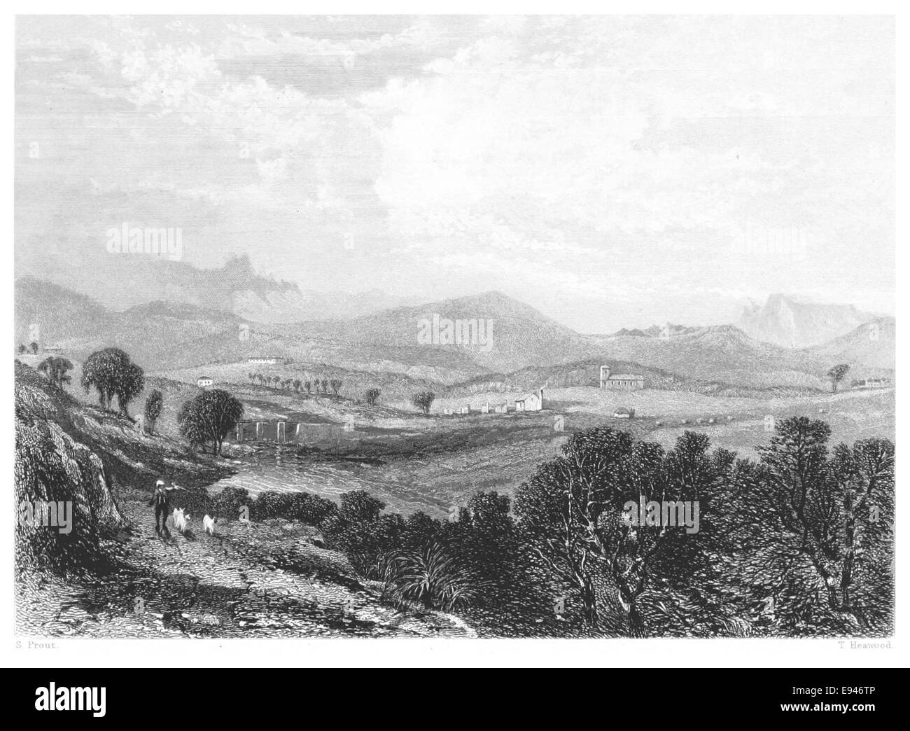 This 1873 illustration by Booth shows the Avoca River in Victoria ...