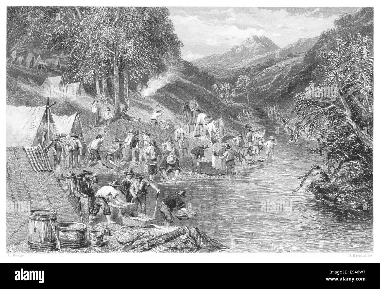 Gold rush map Black and White Stock Photos & Images - Alamy