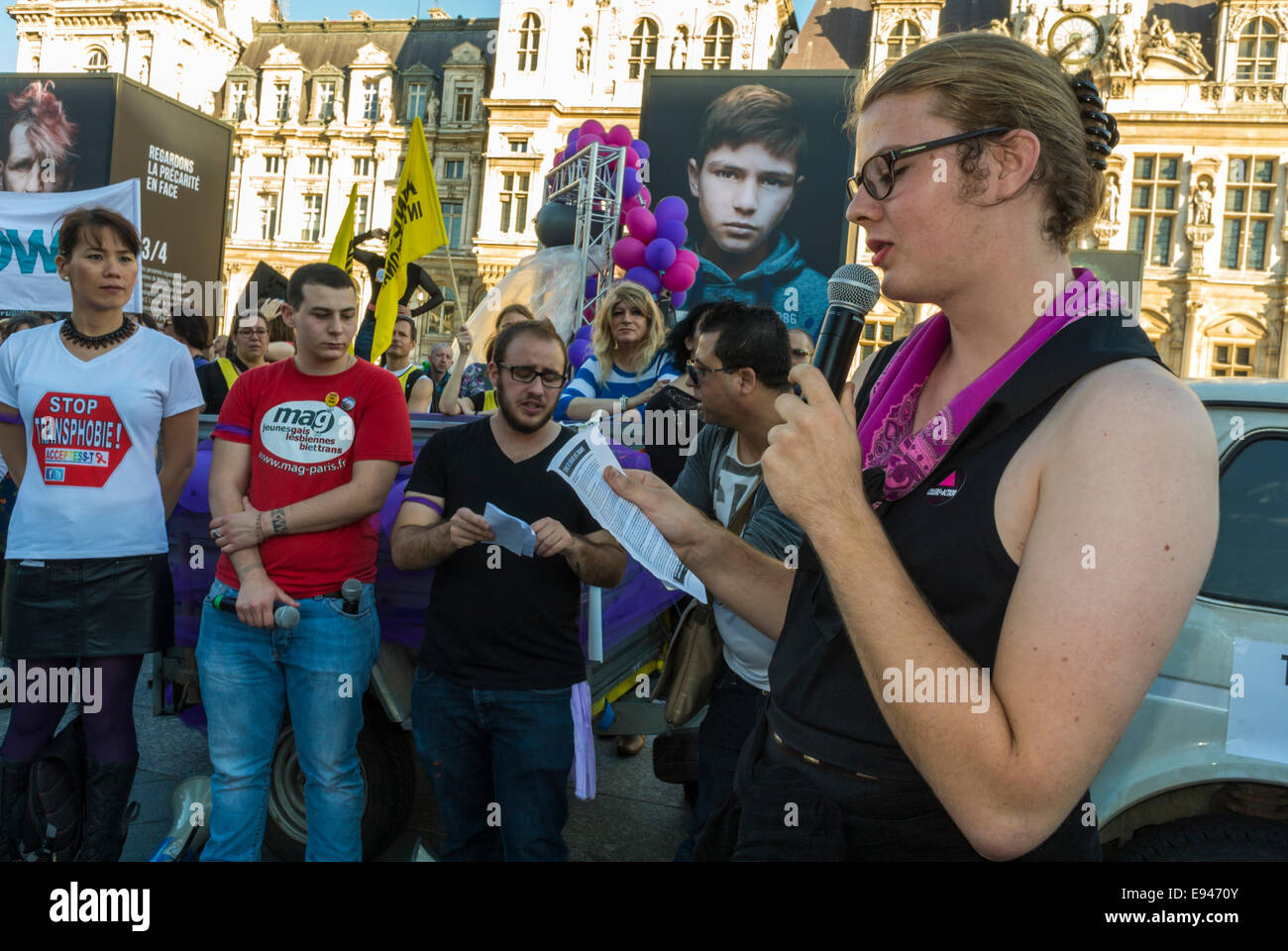 Paris, France. Public Demonstration, Transgenders Collective ...