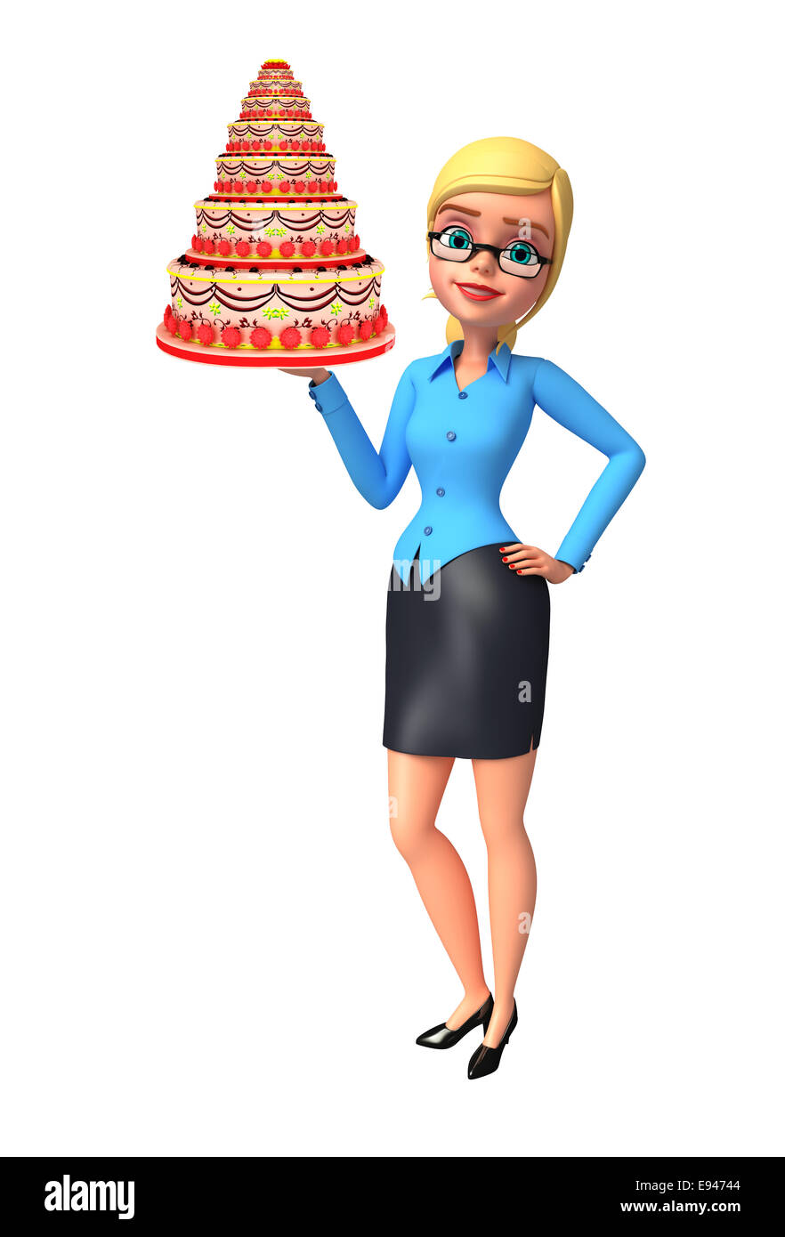 Office cake woman hi-res stock photography and images - Alamy
