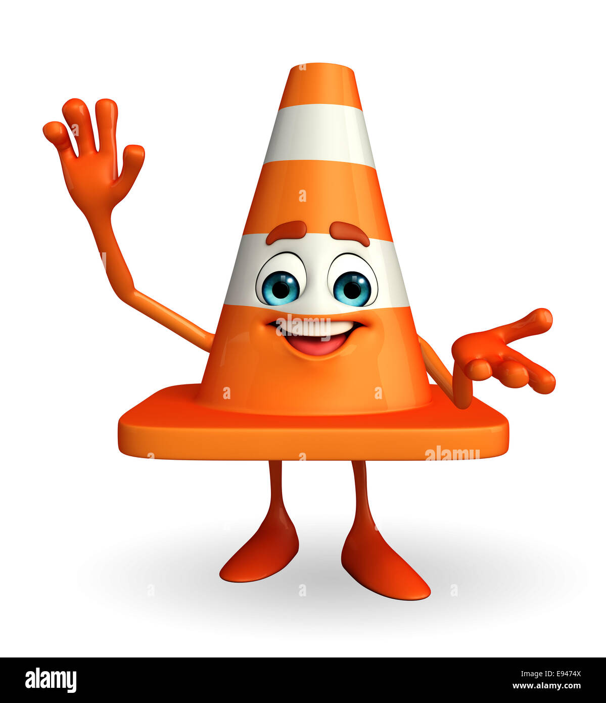 Cartoon character construction cone hi-res stock photography and images ...