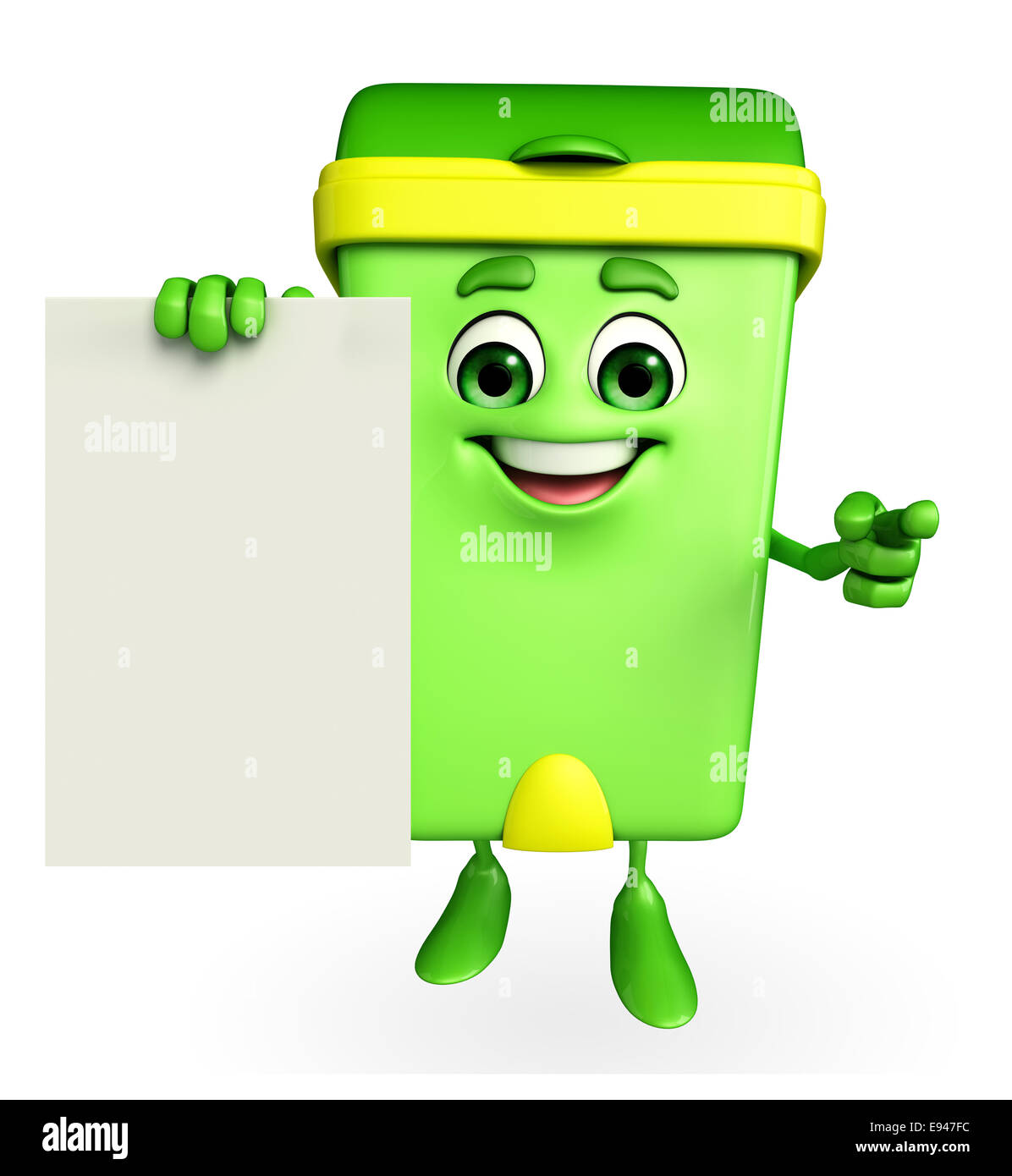 Cartoon character dustbin sign hi-res stock photography and images - Alamy