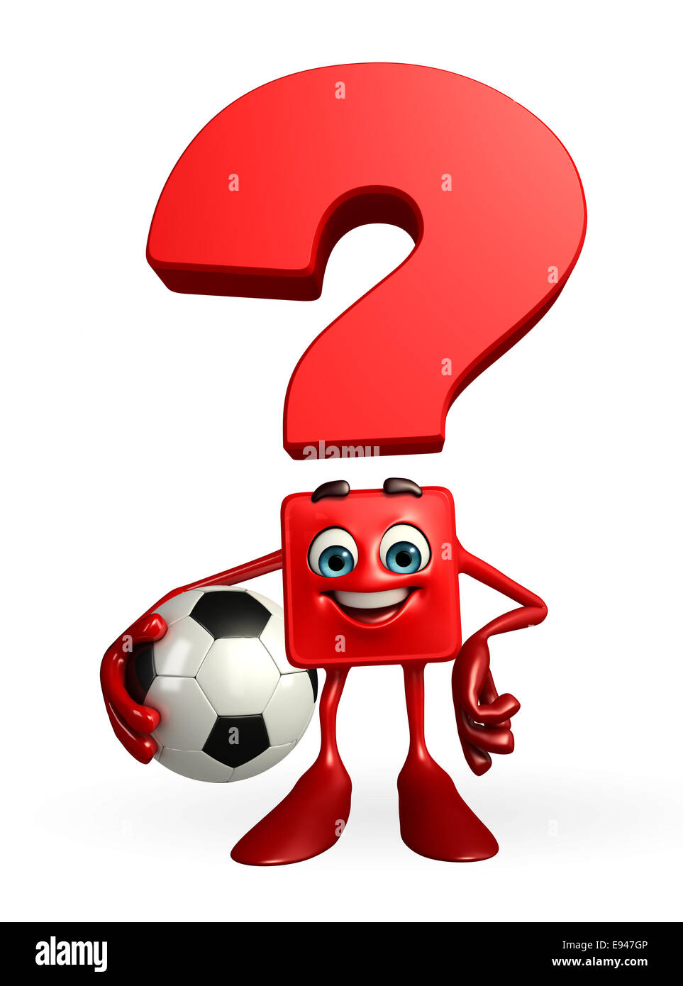 Cartoon character question mark football hi-res stock photography and ...
