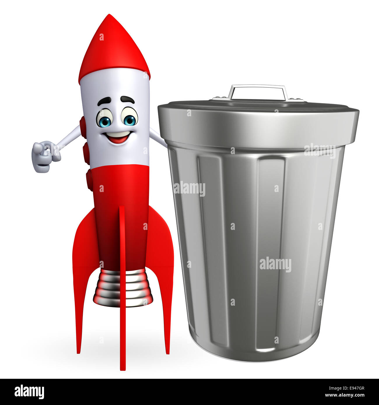 Flying dustbin Cut Out Stock Images & Pictures - Alamy