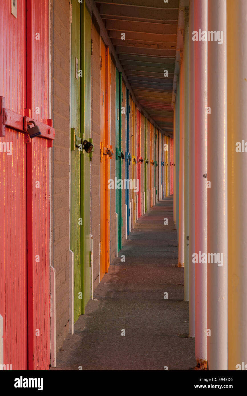 Colourful beach huts Stock Photo - Alamy