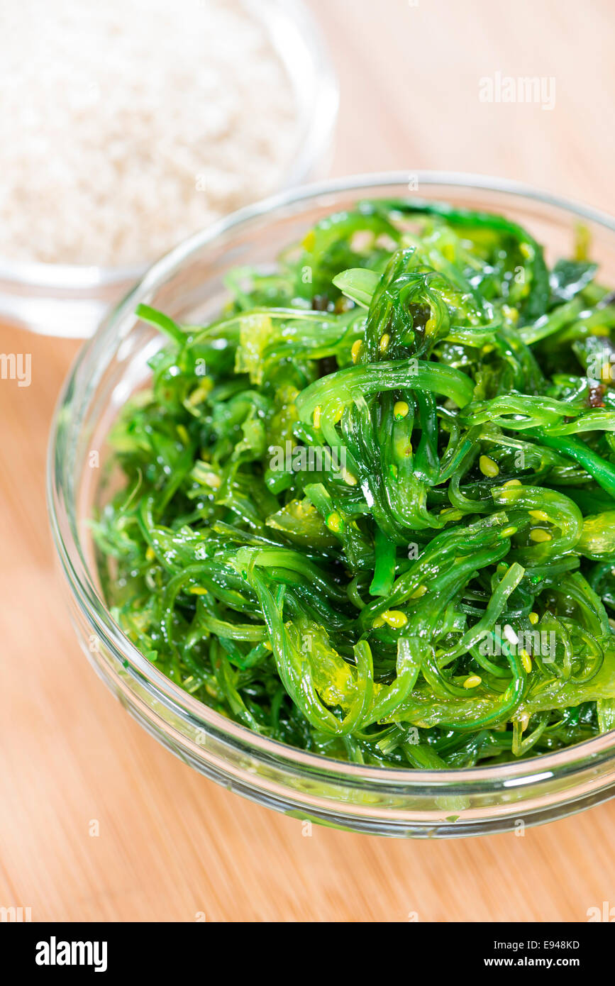 Portion of fresh made Kelp Salad (detailed close-up shot Stock Photo - Alamy