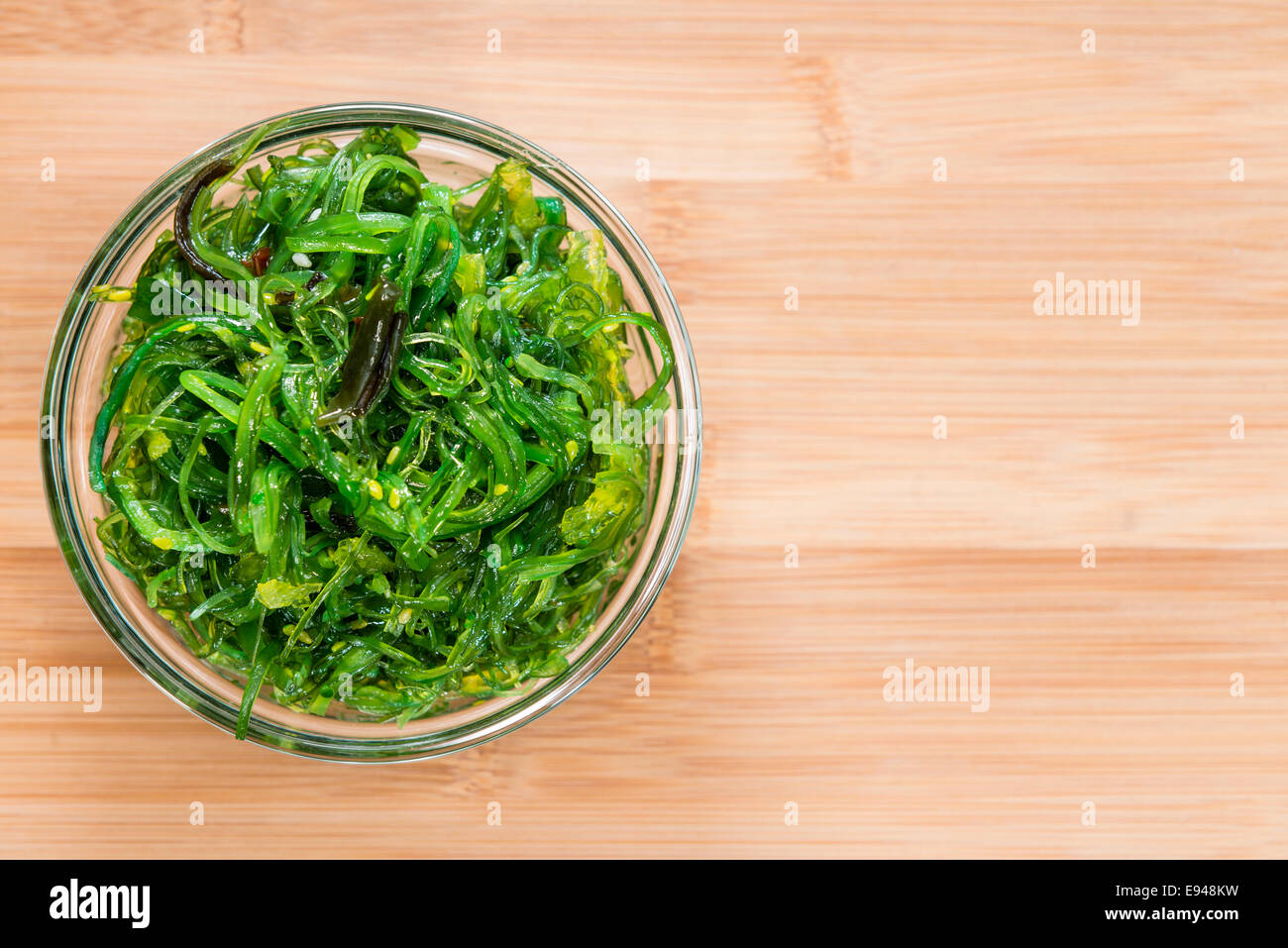 Portion of fresh made Kelp Salad (detailed close-up shot Stock Photo ...