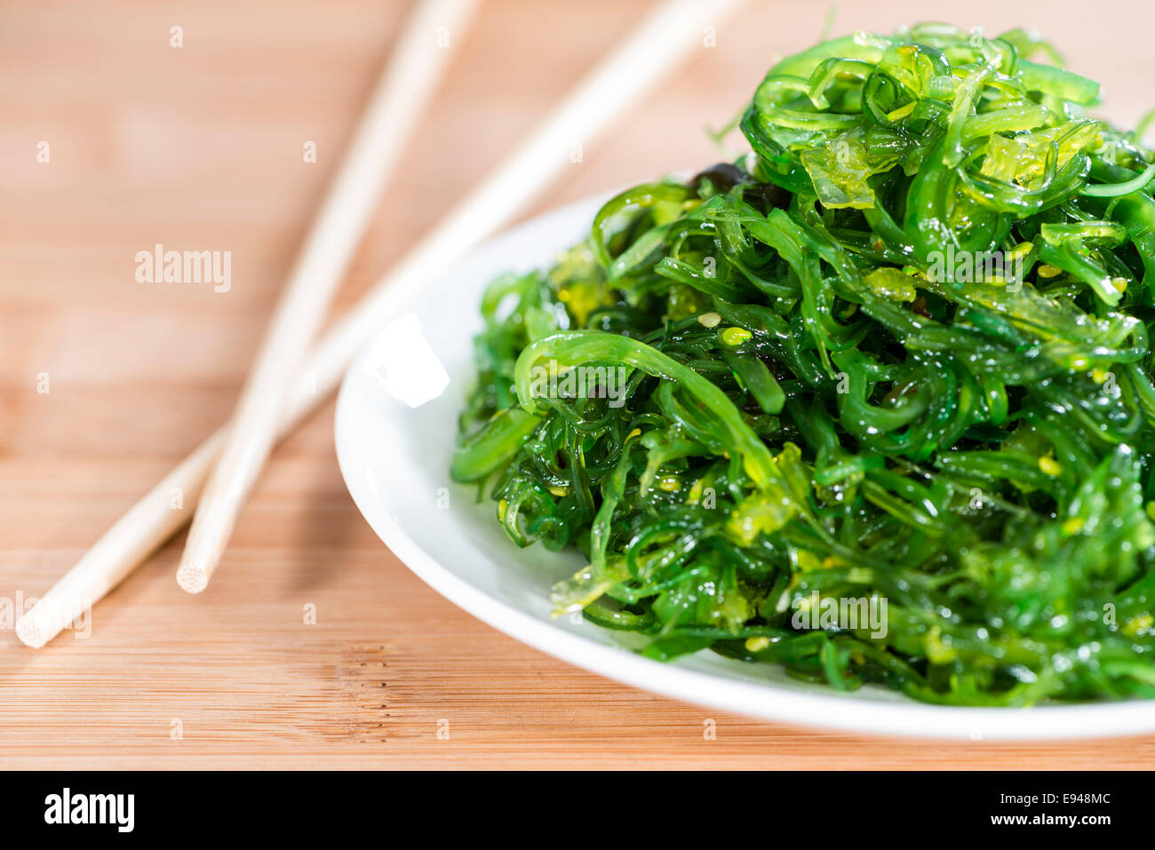 Portion of fresh made Kelp Salad (detailed close-up shot Stock Photo - Alamy