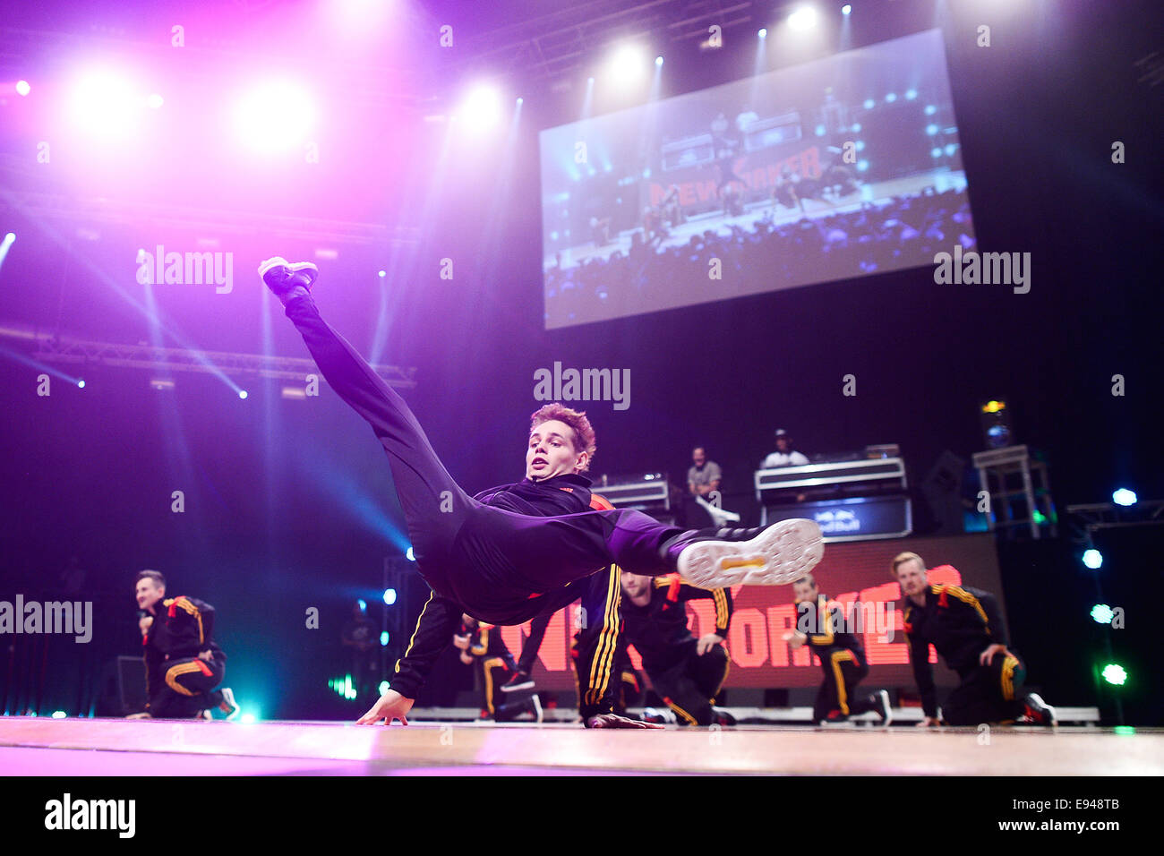Braunschweig, Germany. 18th Oct, 2014. The German breakdance team The ...