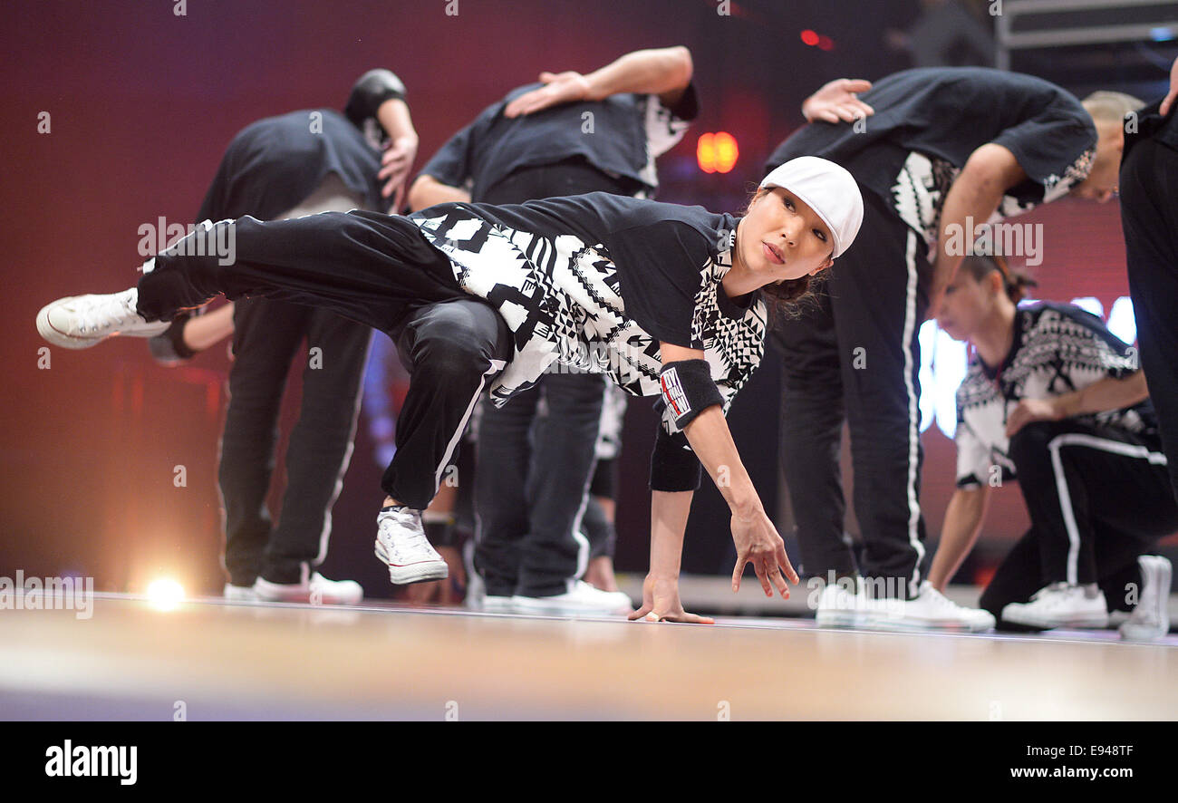 Braunschweig, Germany. 18th Oct, 2014. The Japanese breakdance team ...