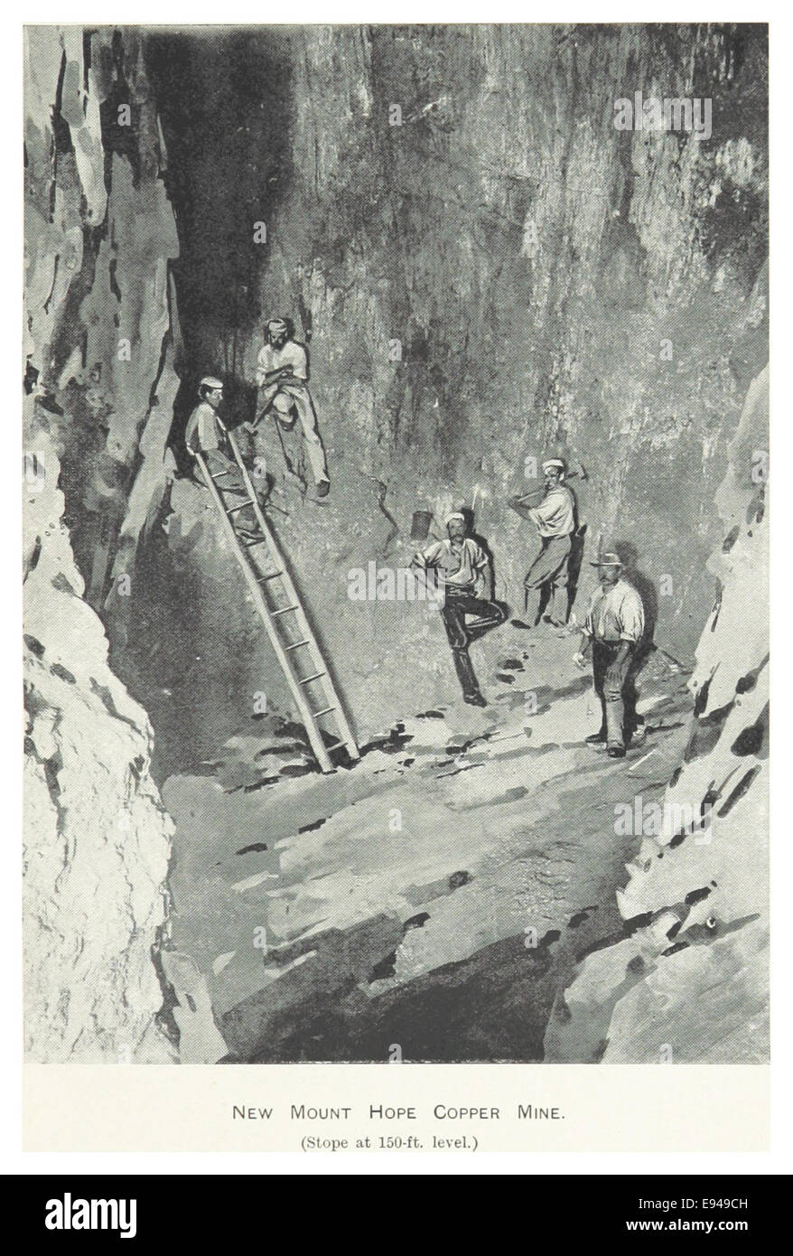 CARNE(1899) p203 NEW MOUNT HOPE COPPER MINE Stock Photo - Alamy