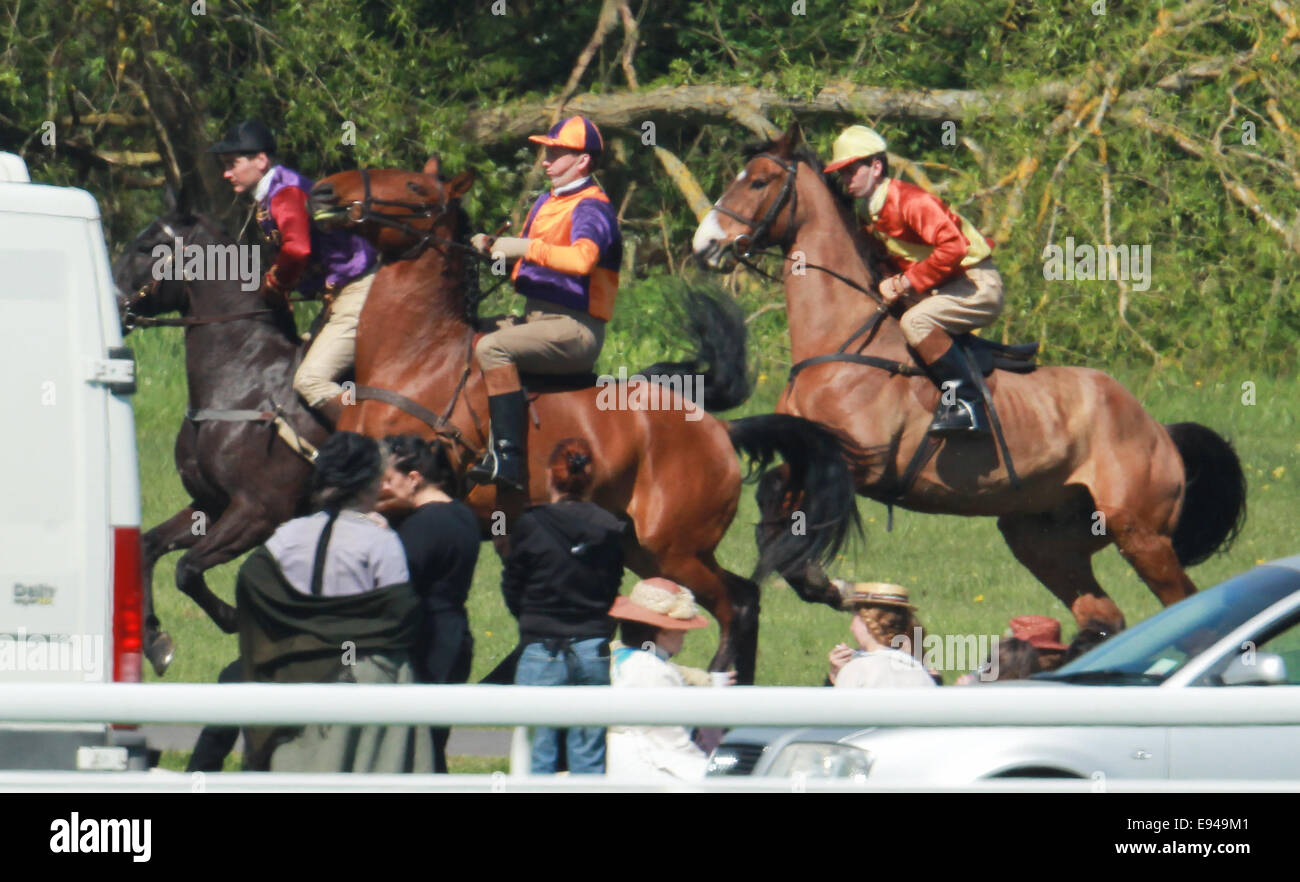 The producers of the movie "Suffragette" film scenes at the Royal ...