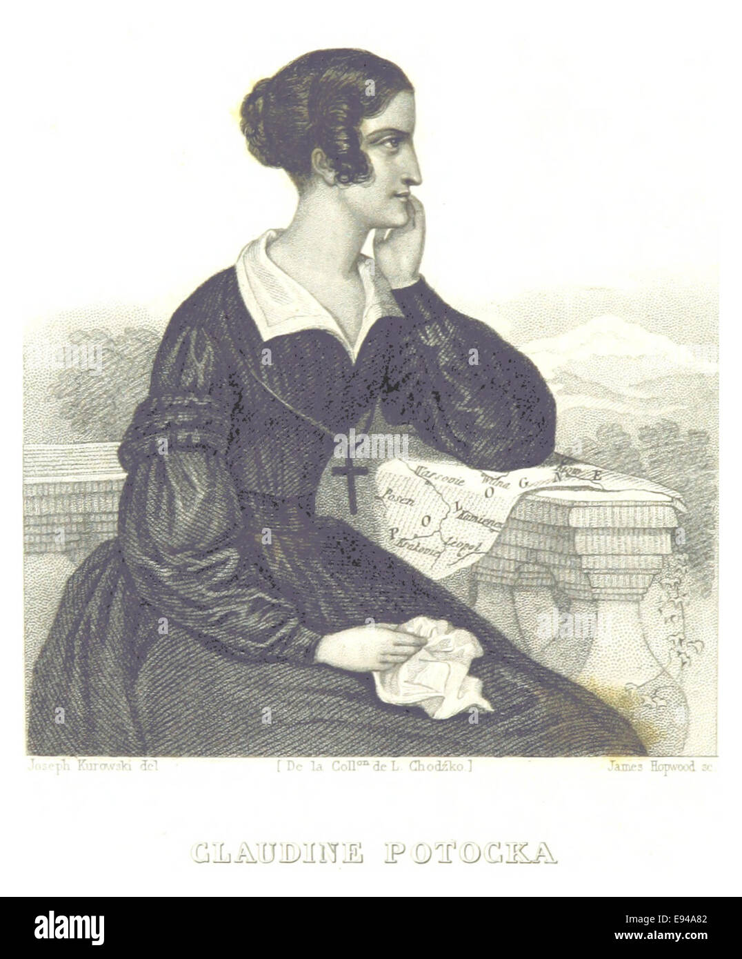 CHODZKO(1839) p504 CLAUDINE POTOC387KA , NEE DZIALYNSKA Stock Photo - Alamy