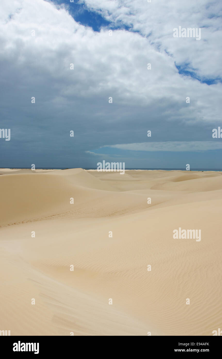 Socotra, Yemen, 4x4 tour: overview from the sand dunes of Stero in the ...