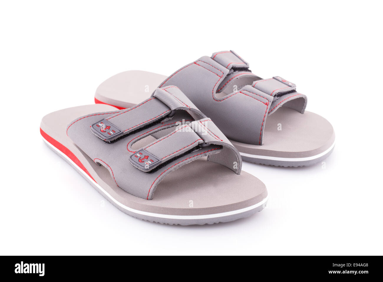 Sandals isolated on white background Stock Photo - Alamy