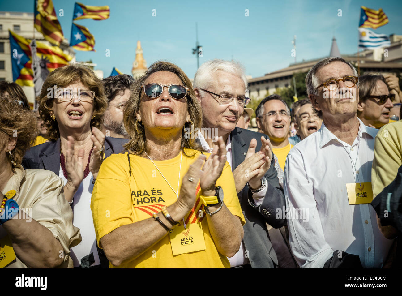 Barcelona, Spain. 19th Oct, 2014. HELENA RAKOSNIK, Catalonia president ...
