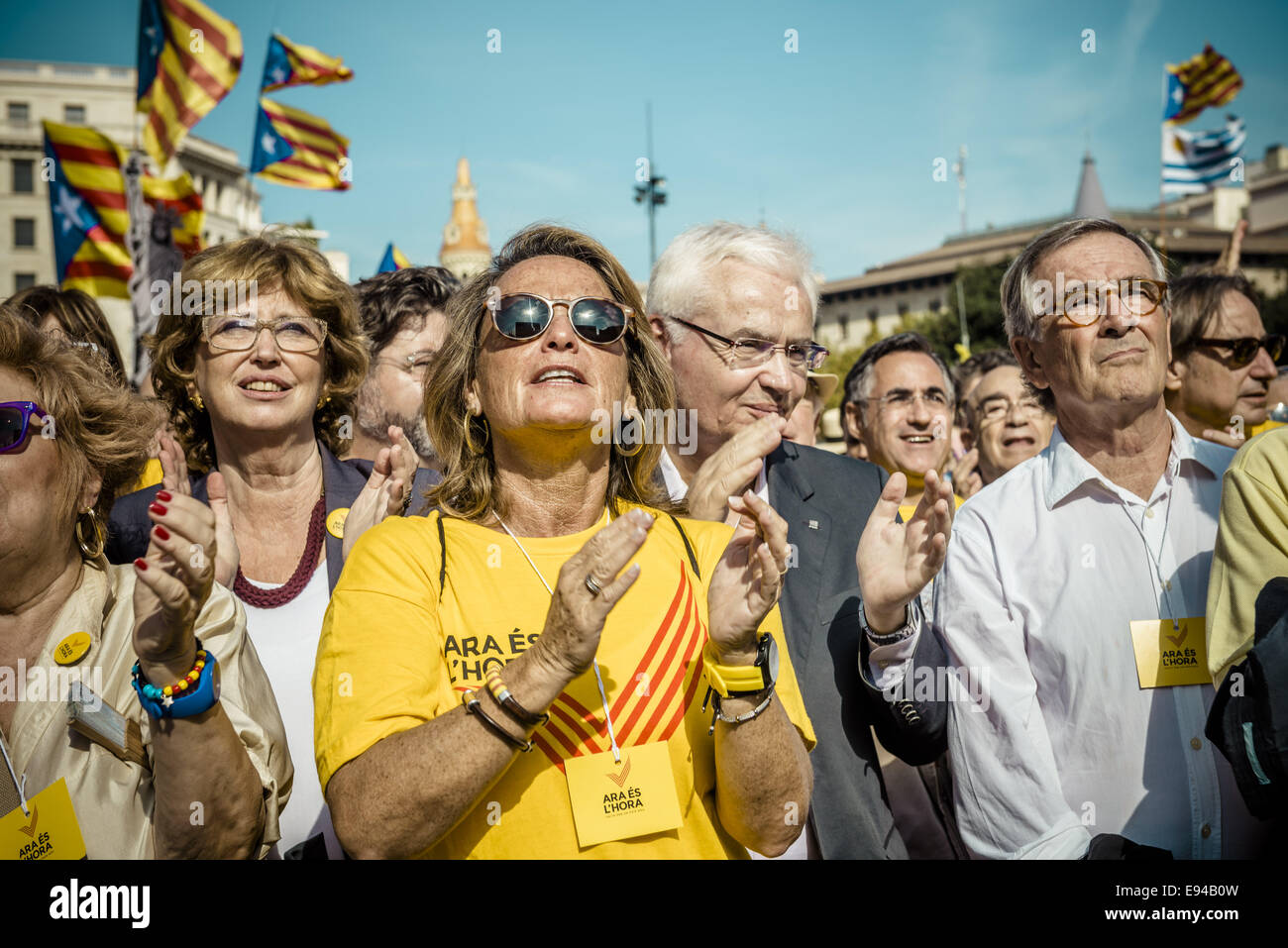 Barcelona, Spain. 19th Oct, 2014. HELENA RAKOSNIK, Catalonia president ...