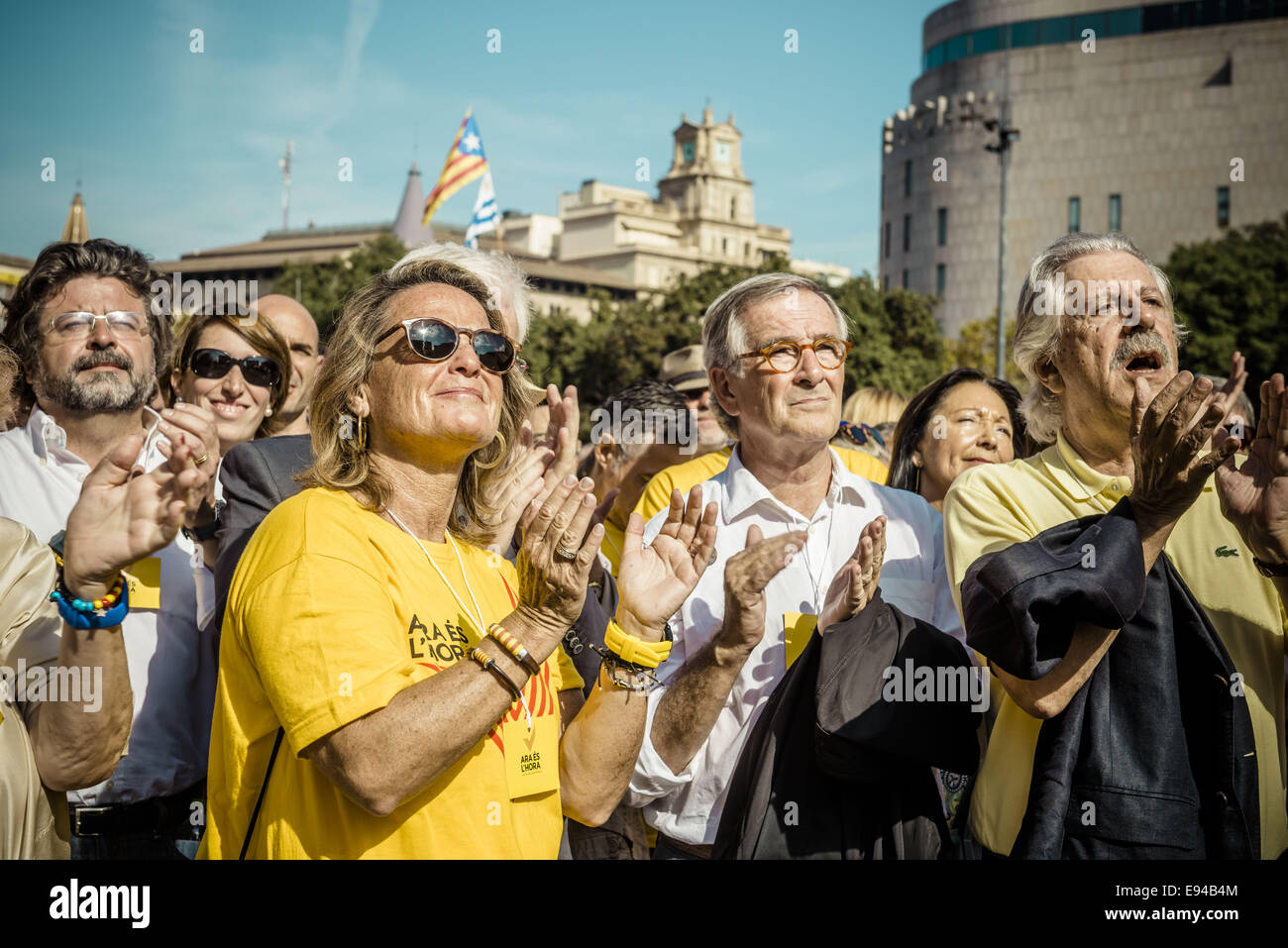 Barcelona, Spain. 19th Oct, 2014. HELENA RAKOSNIK, Catalonia president ...