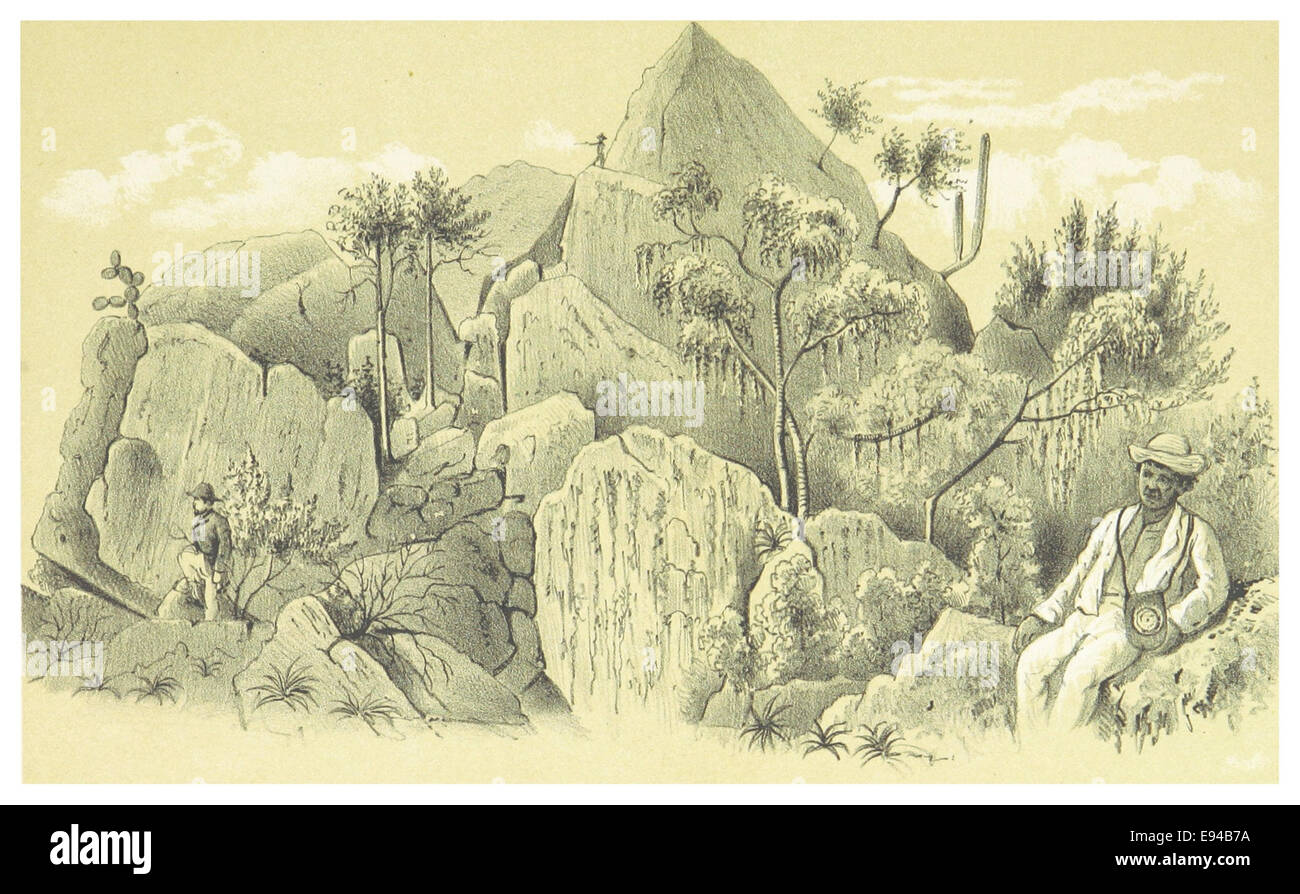 An illustration depicting the summit ascent of Christoffelberg, the ...