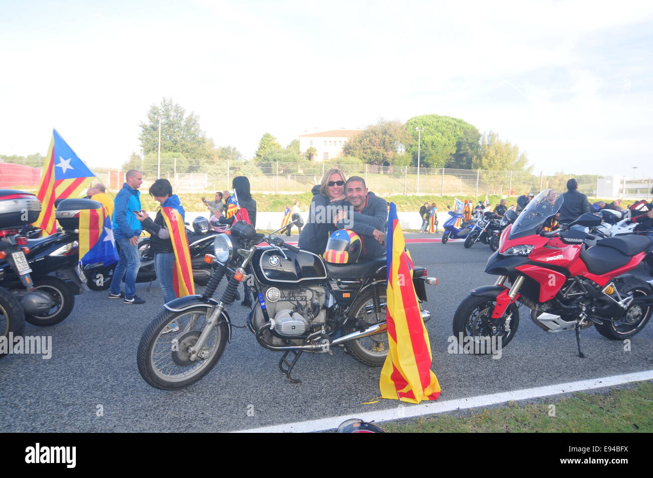 Barcelona, Spain. 19th Oct, 2014. Motorcycles for Independence ...