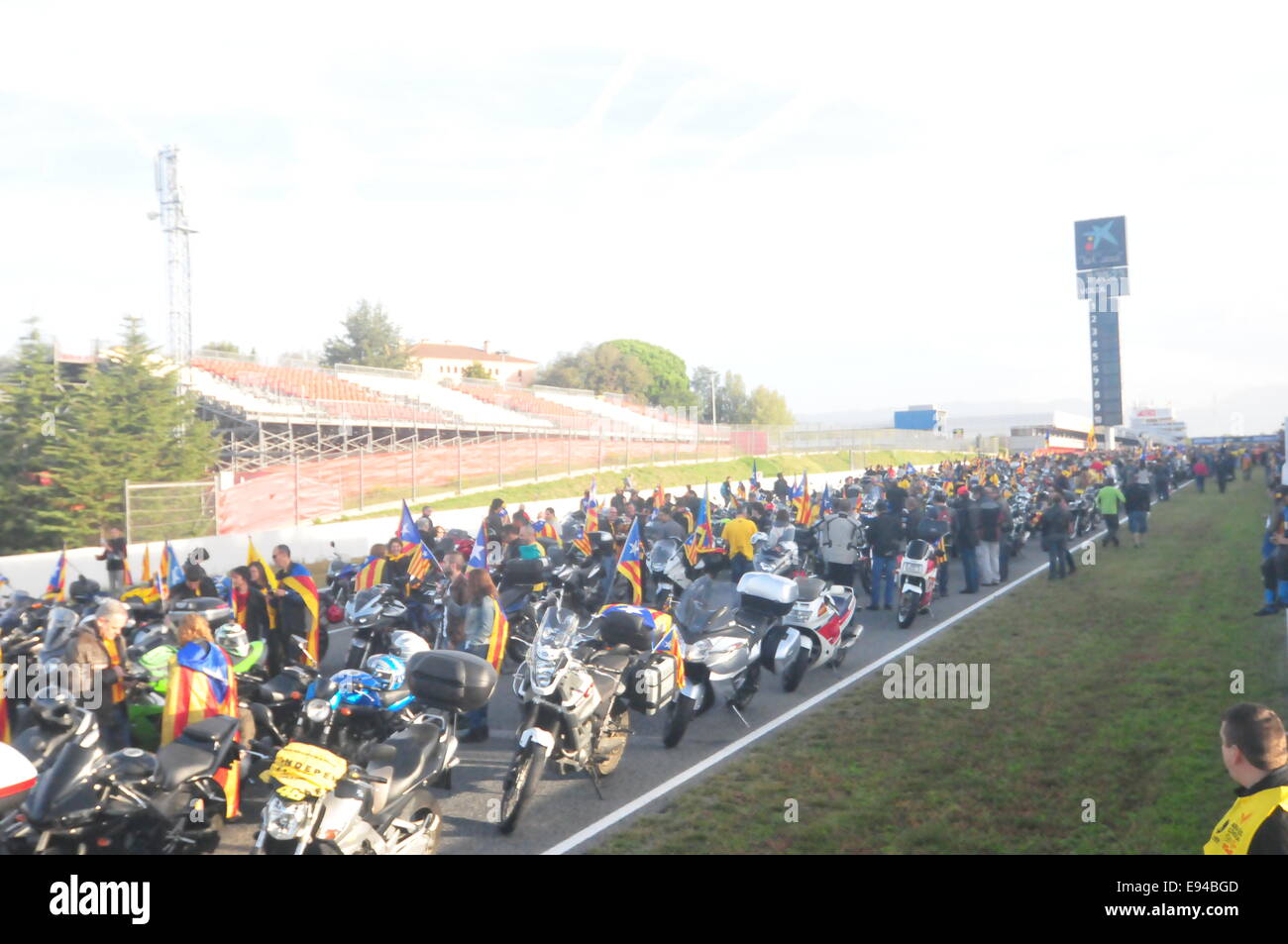 Barcelona, Spain. 19th Oct, 2014. Motorcycles for Independence ...