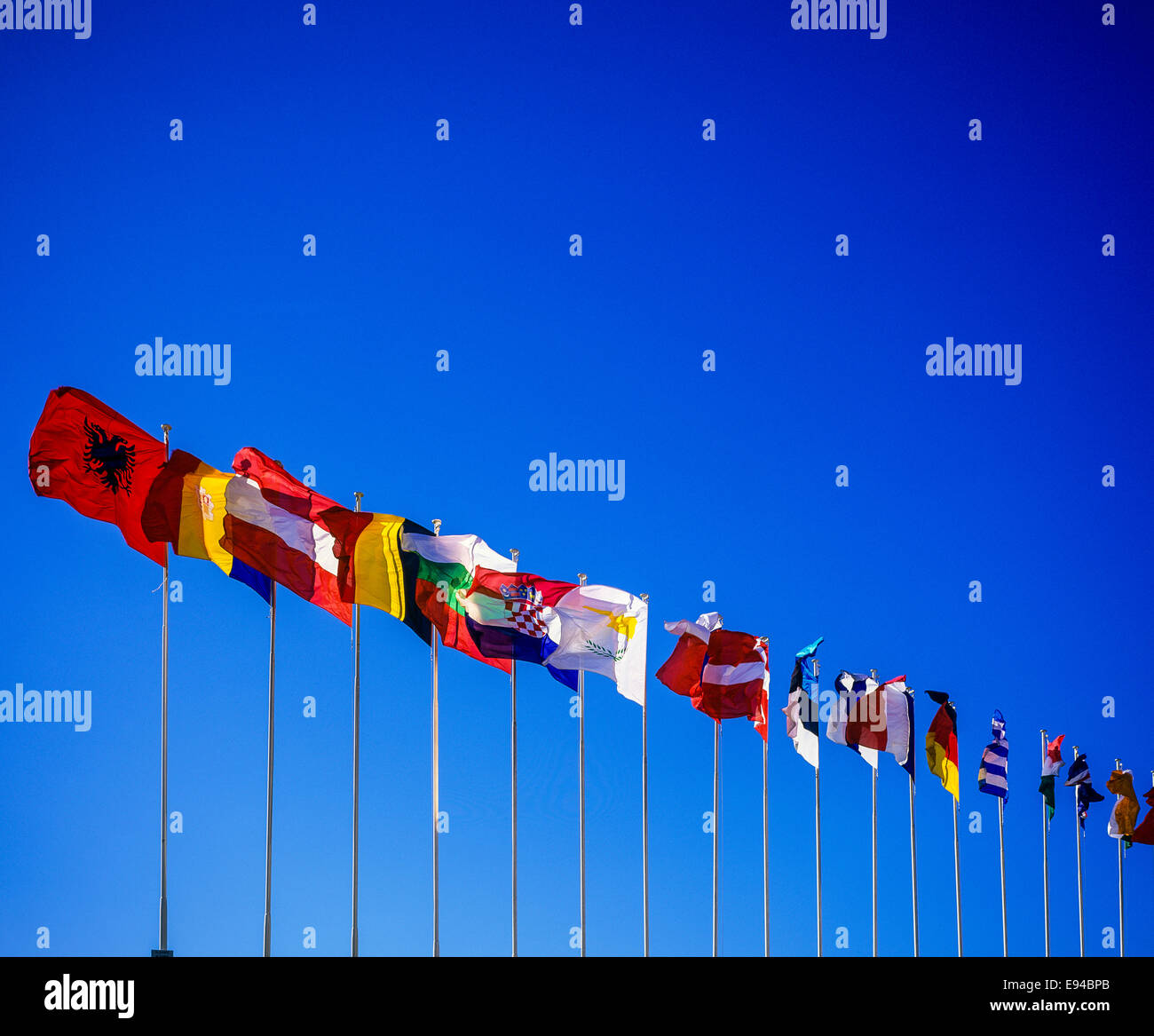 European countries flags hi-res stock photography and images - Alamy