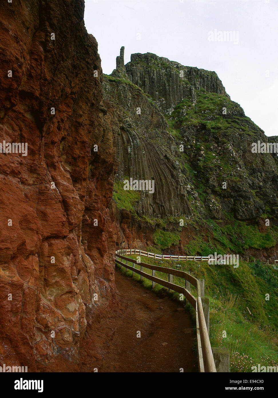 Giants Causeway The Organ Pipes County Antrim, Northern Ireland Stock ...