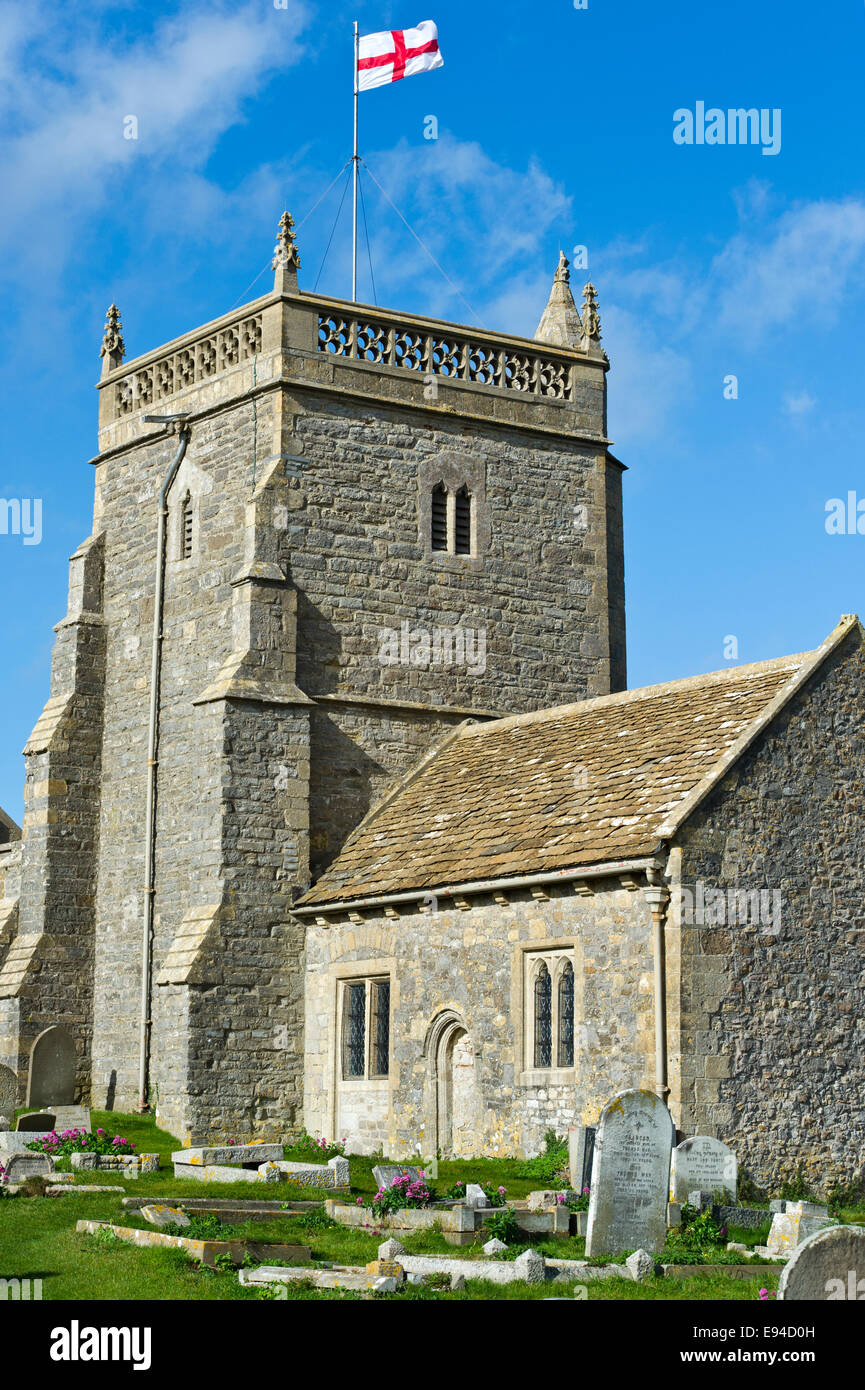 St Nicholas Church and Uphill Harbour, Uphill, Weston-Super-Mare ...