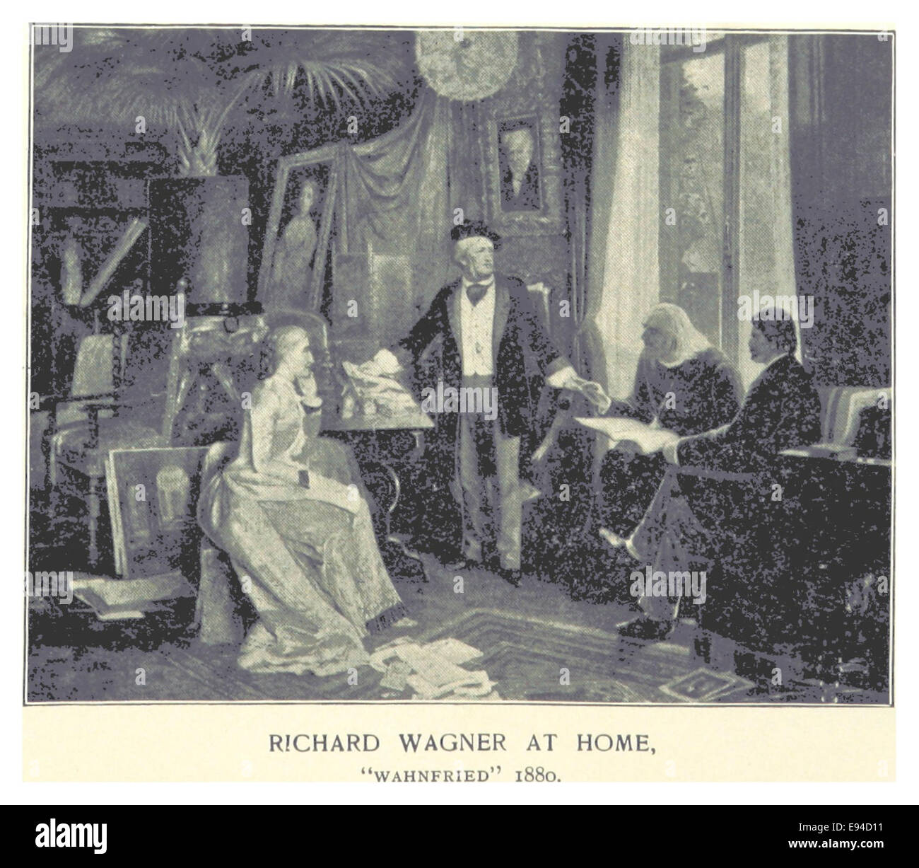 Richard wagner portrait drawing Cut Out Stock Images & Pictures - Alamy