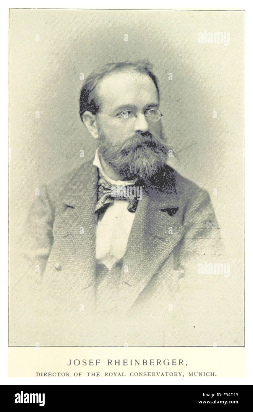 This 1891 illustration by Elson portrays Joseph Rheinberger, the ...