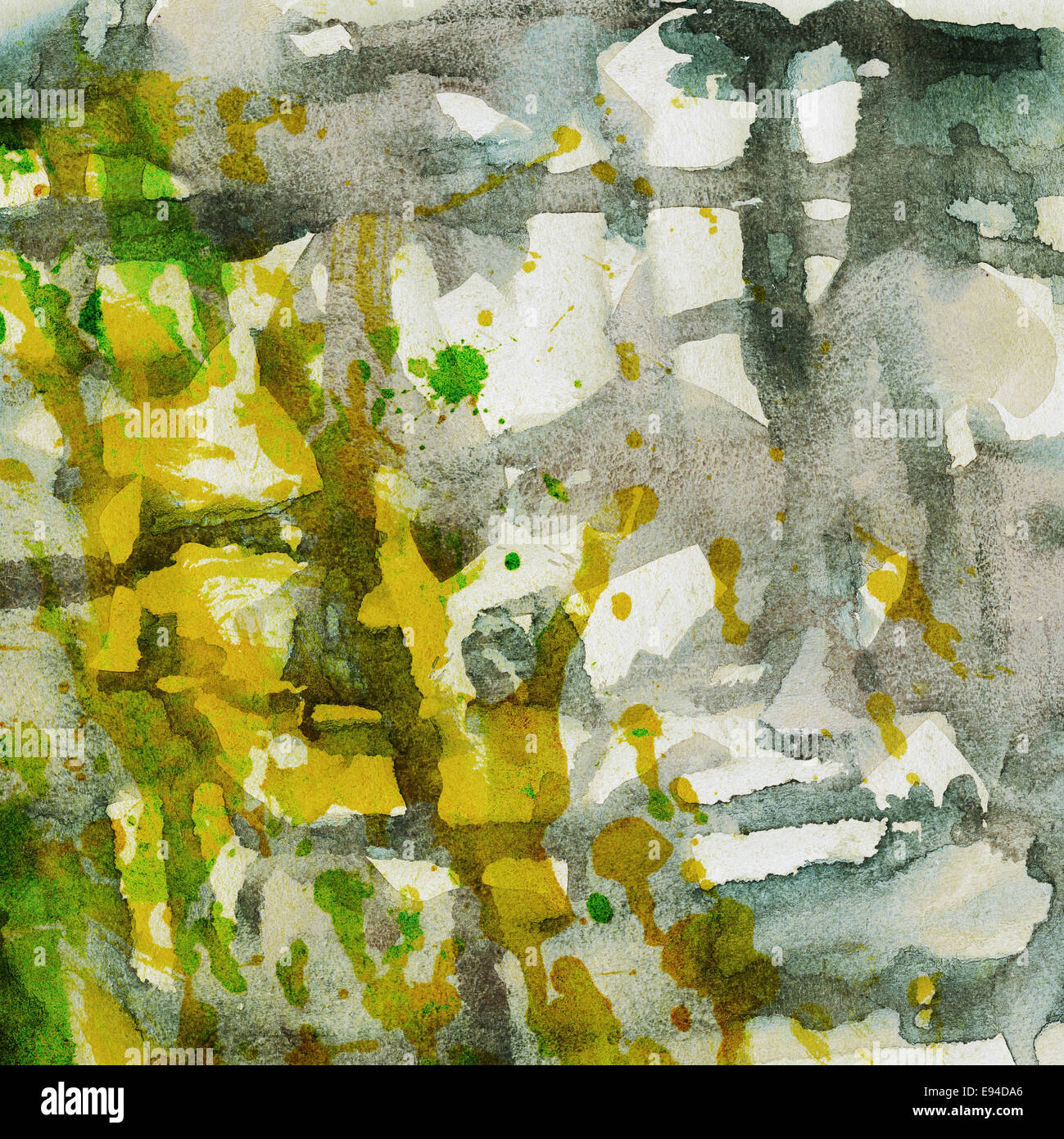 Abstract colorful painted watercolor splash and stain Stock Photo - Alamy