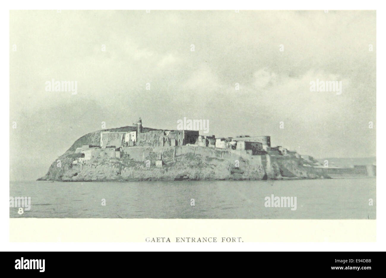 File LAMBART(1897) p191 GAETA ENTRANCE FORT Stock Photo - Alamy