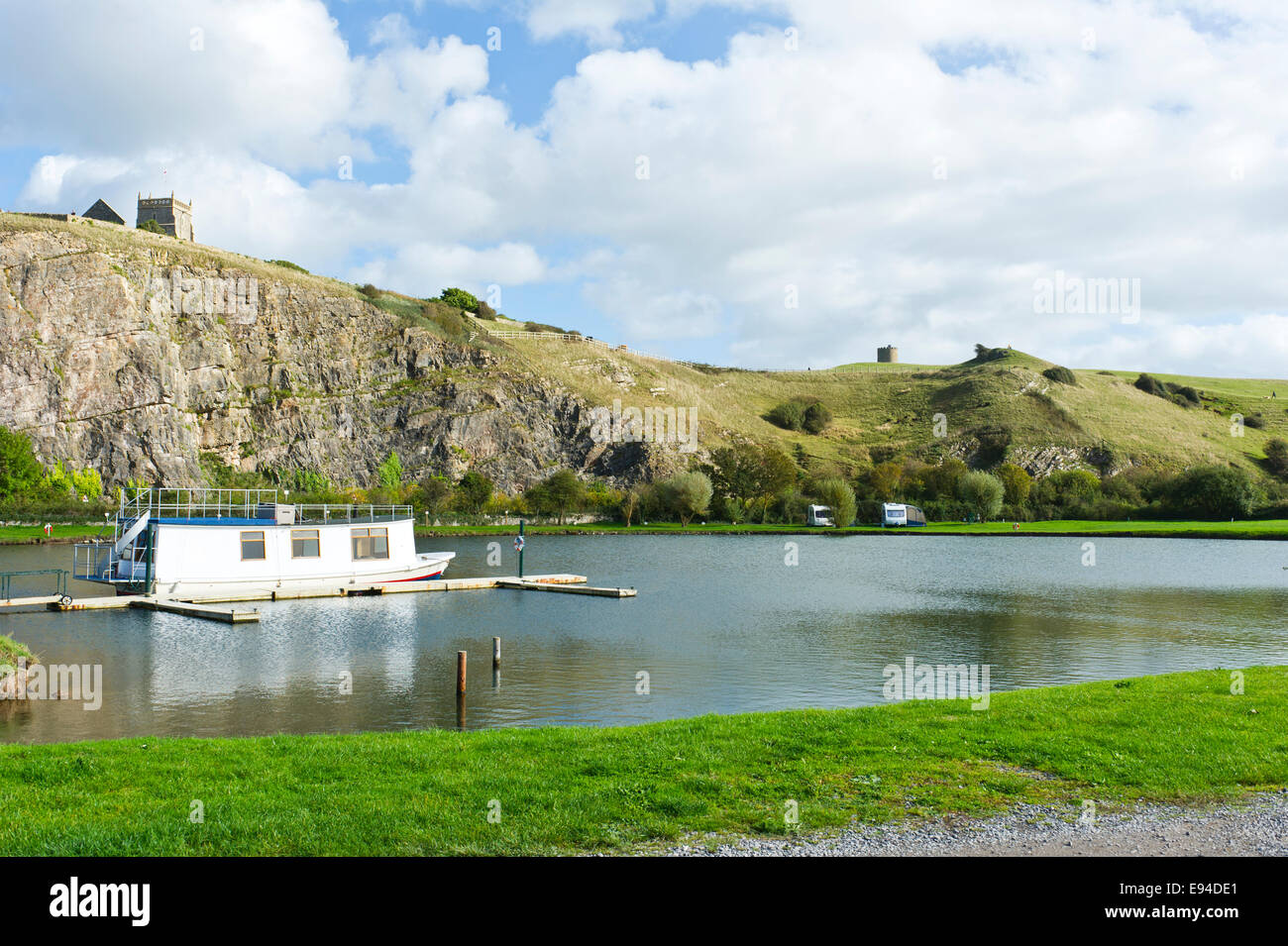 St Nicholas Church and Uphill Harbour, Uphill, Weston-Super-Mare ...