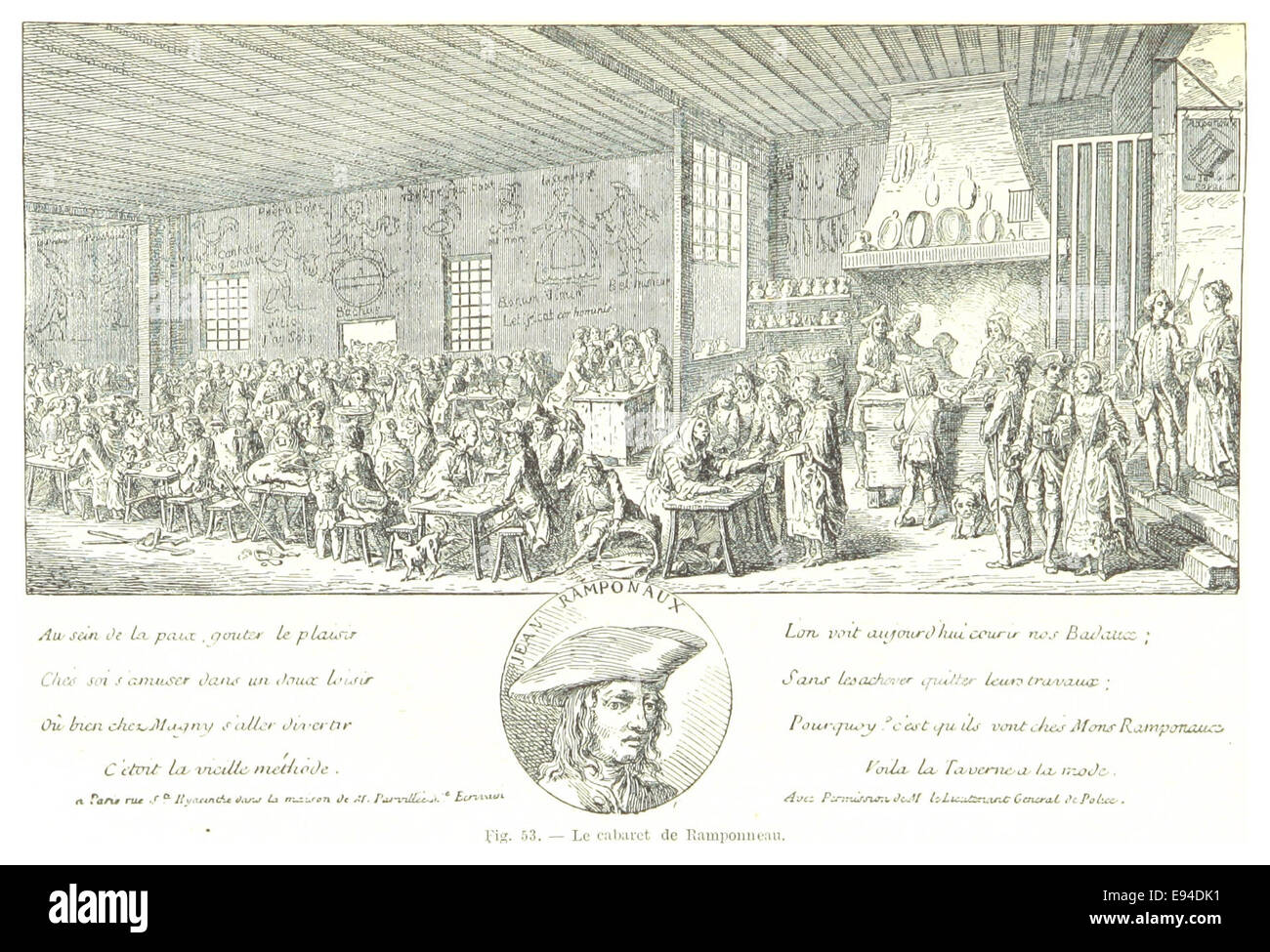 This 1887 illustration from Fournel features Fig.53, a detailed sketch ...