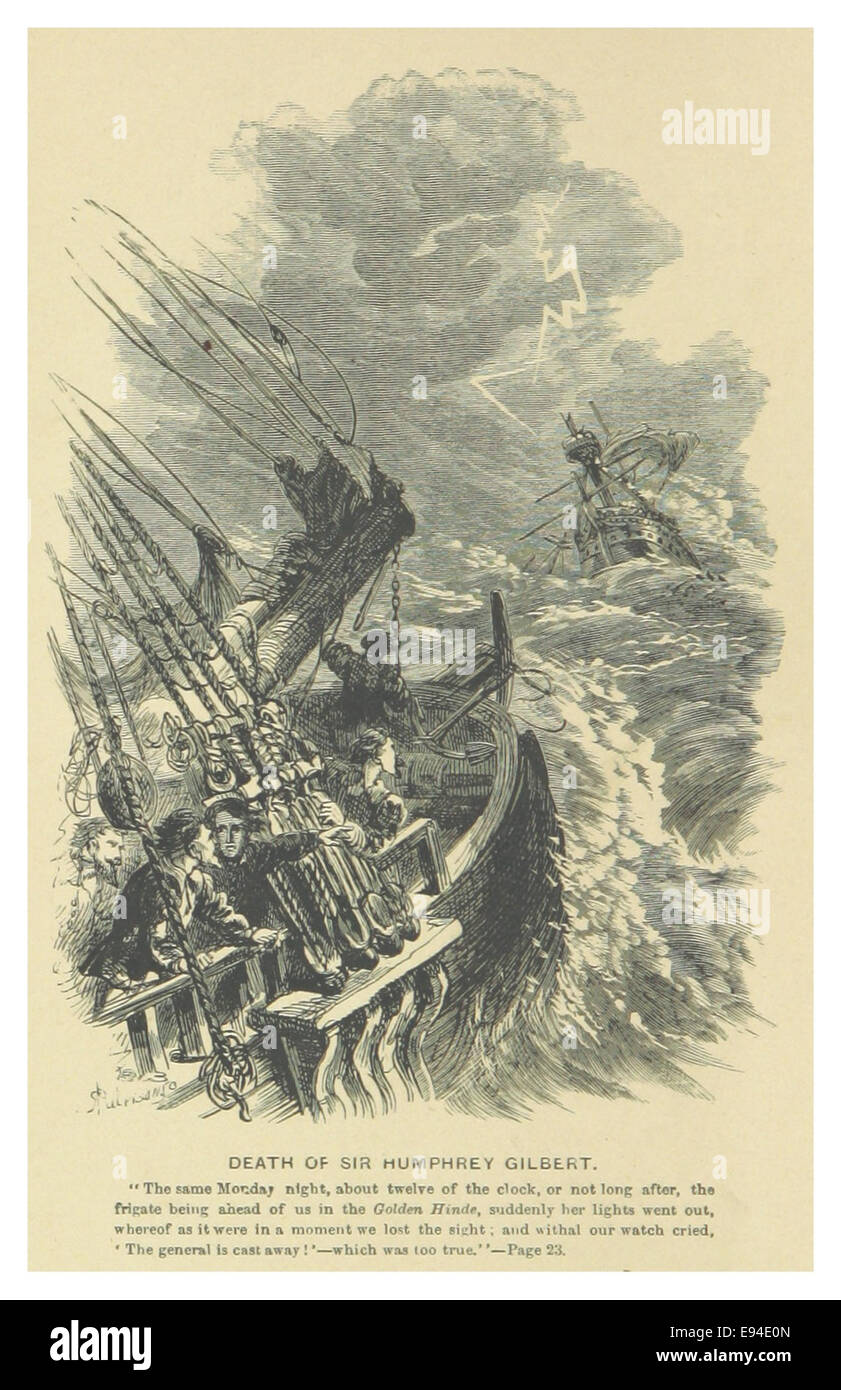 This 1863 illustration by Fyfe depicts the death of Sir Humphrey ...
