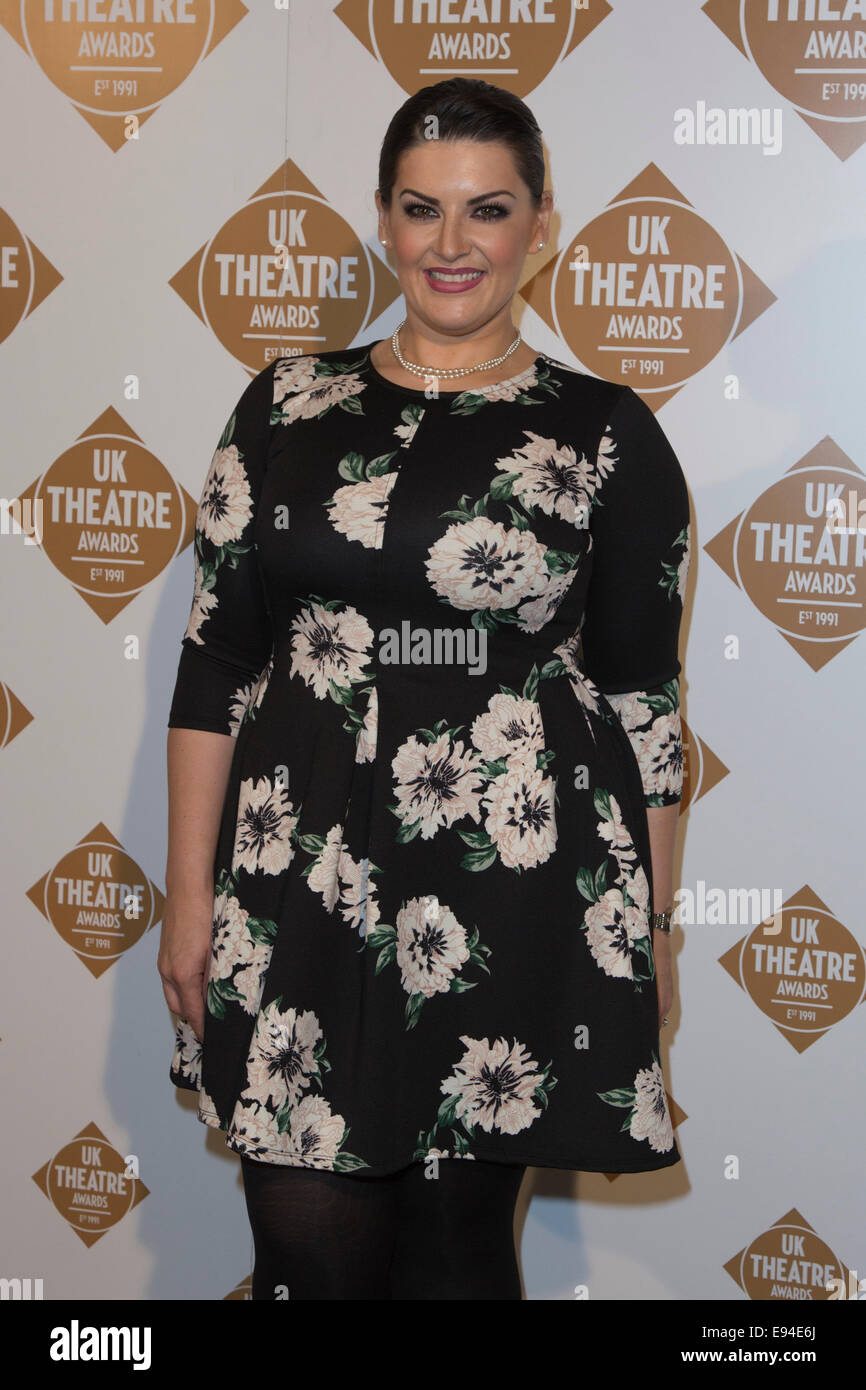 UK Theatre Awards 2014, actress and singer Jodie Prenger Stock Photo ...