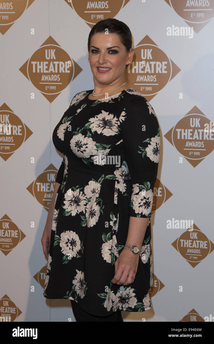 UK Theatre Awards 2014, actress and singer Jodie Prenger Stock Photo ...