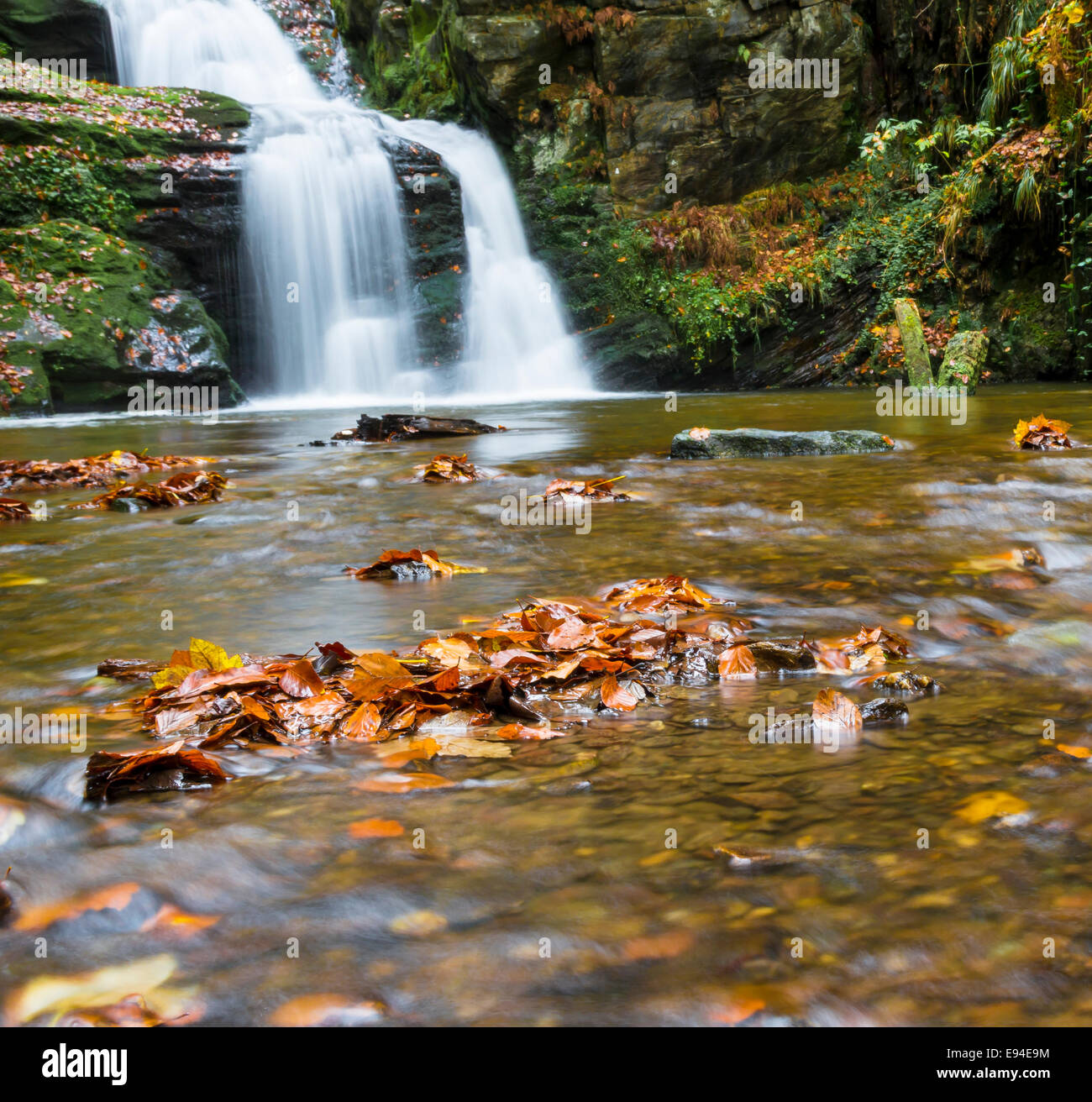 Waterfall in Resov, Czech Republic Stock Photo - Alamy