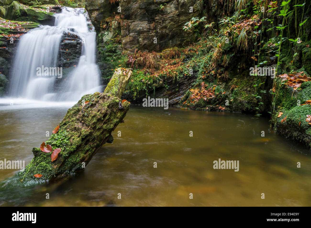 Waterfall in Resov, Czech Republic Stock Photo - Alamy