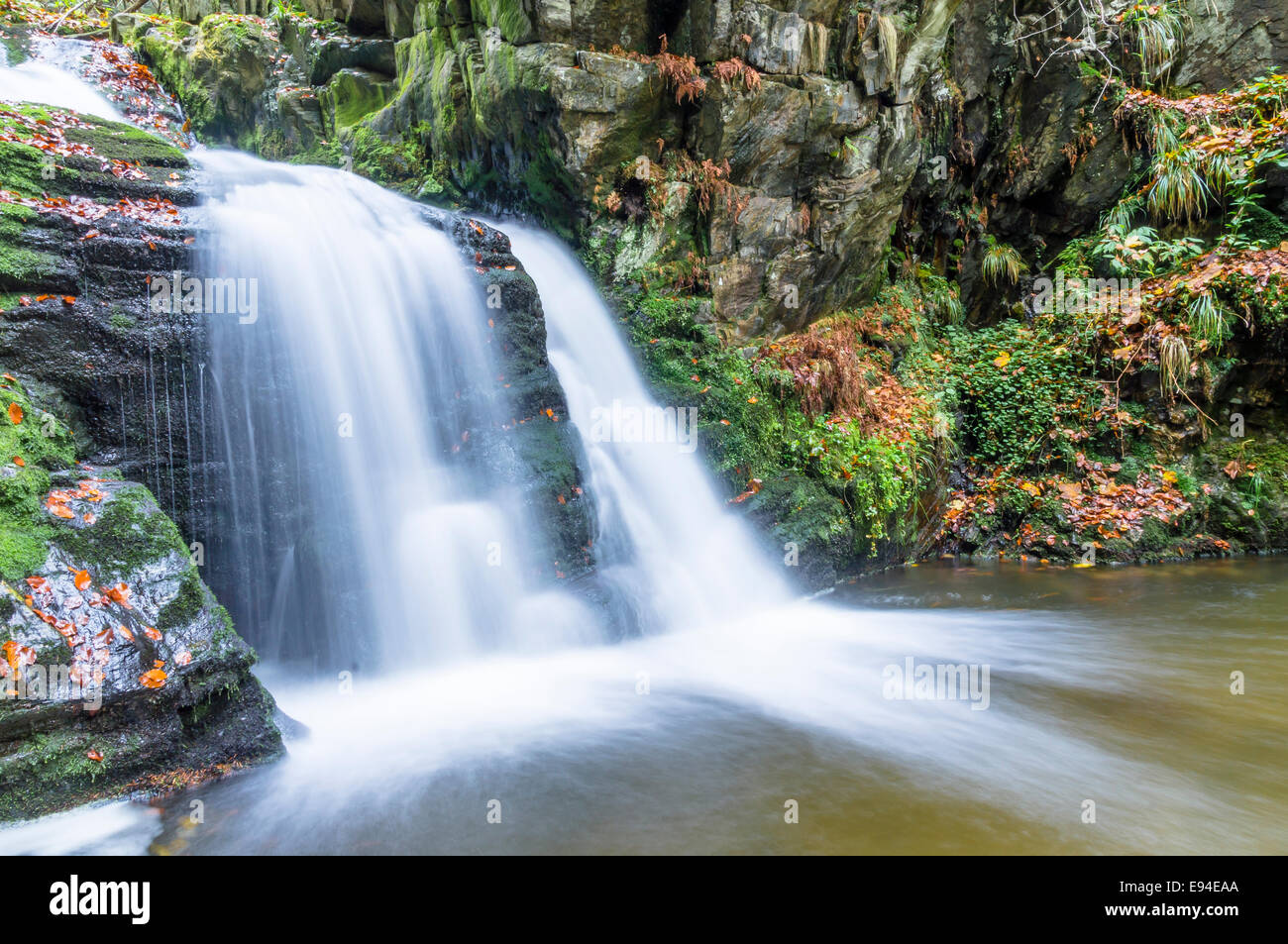 Waterfall in Resov, Czech Republic Stock Photo - Alamy