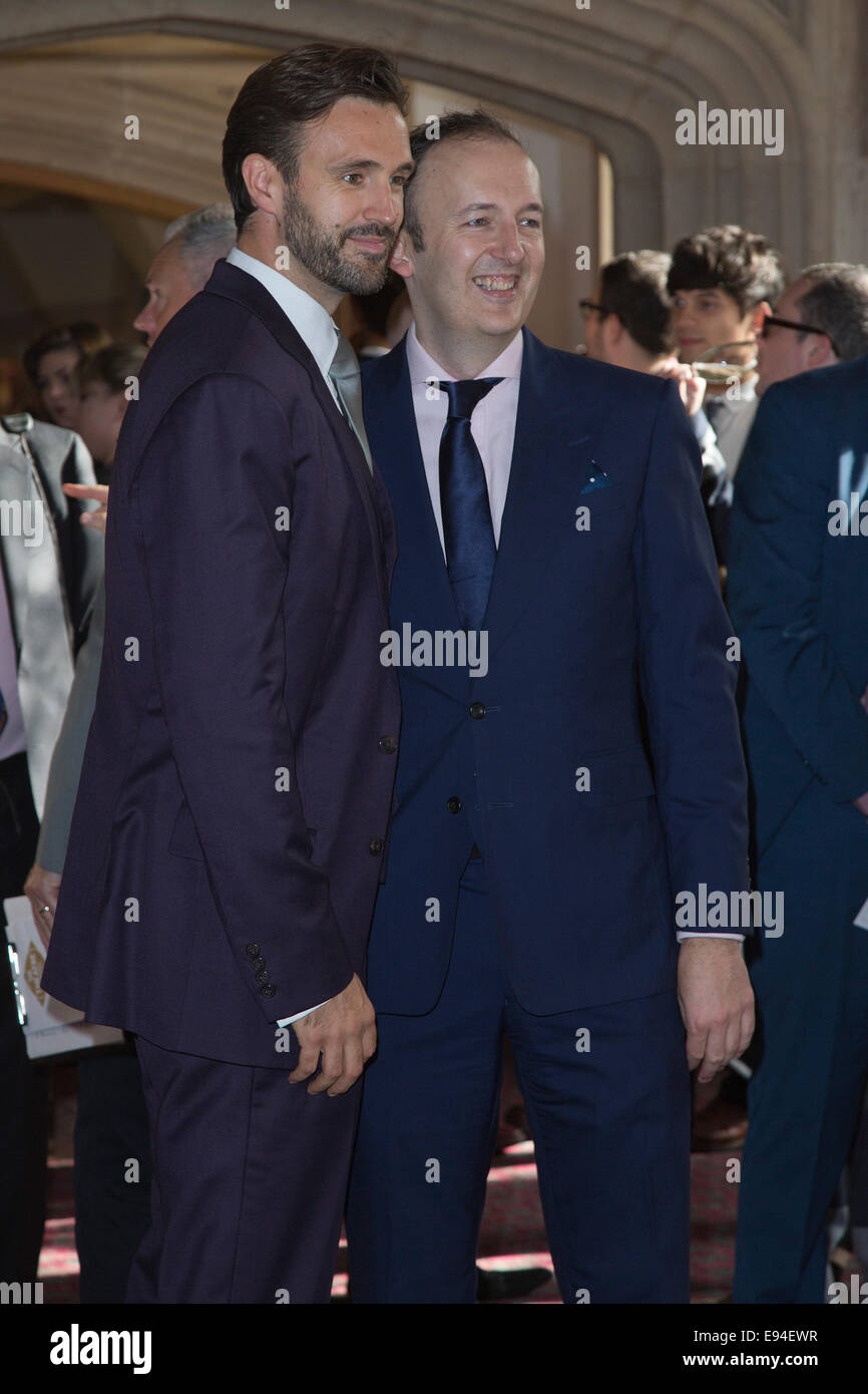 UK Theatre Awards 2014, actor Michael Xavier and Julian Bird Stock ...