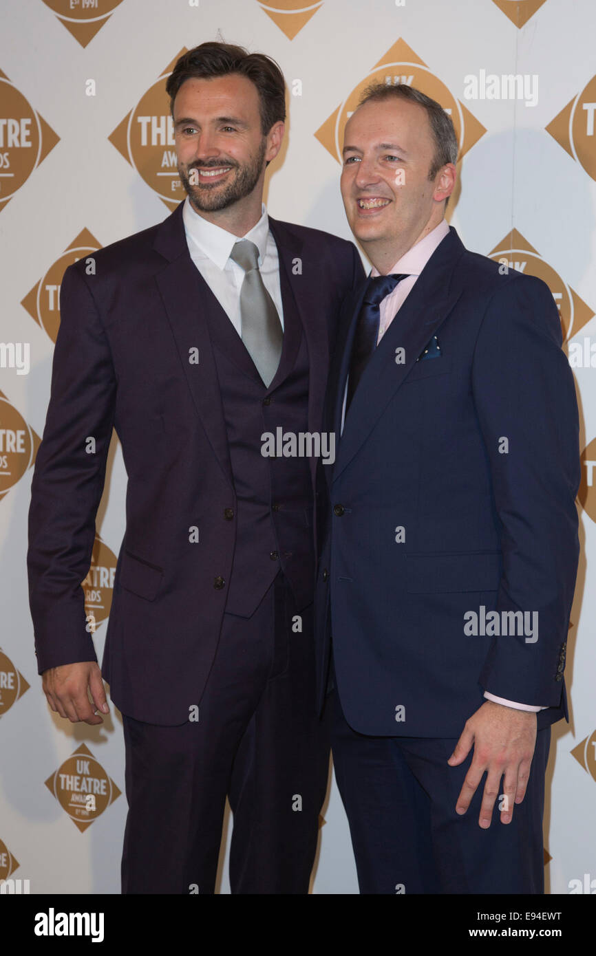 UK Theatre Awards 2014, actor Michael Xavier and Julian Bird Stock ...