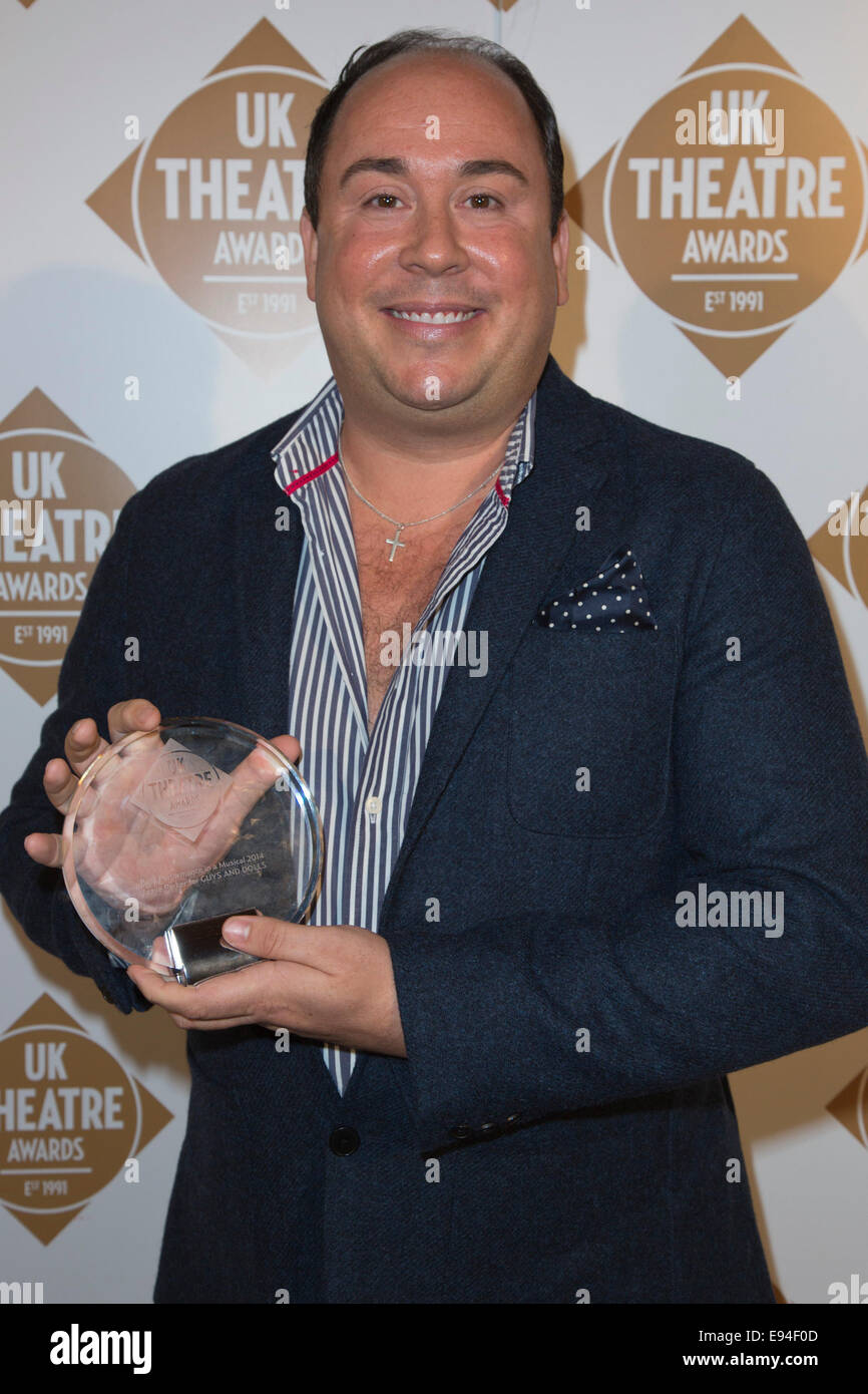 UK Theatre Awards 2014, Andrew Wright, Choreographer Stock Photo - Alamy