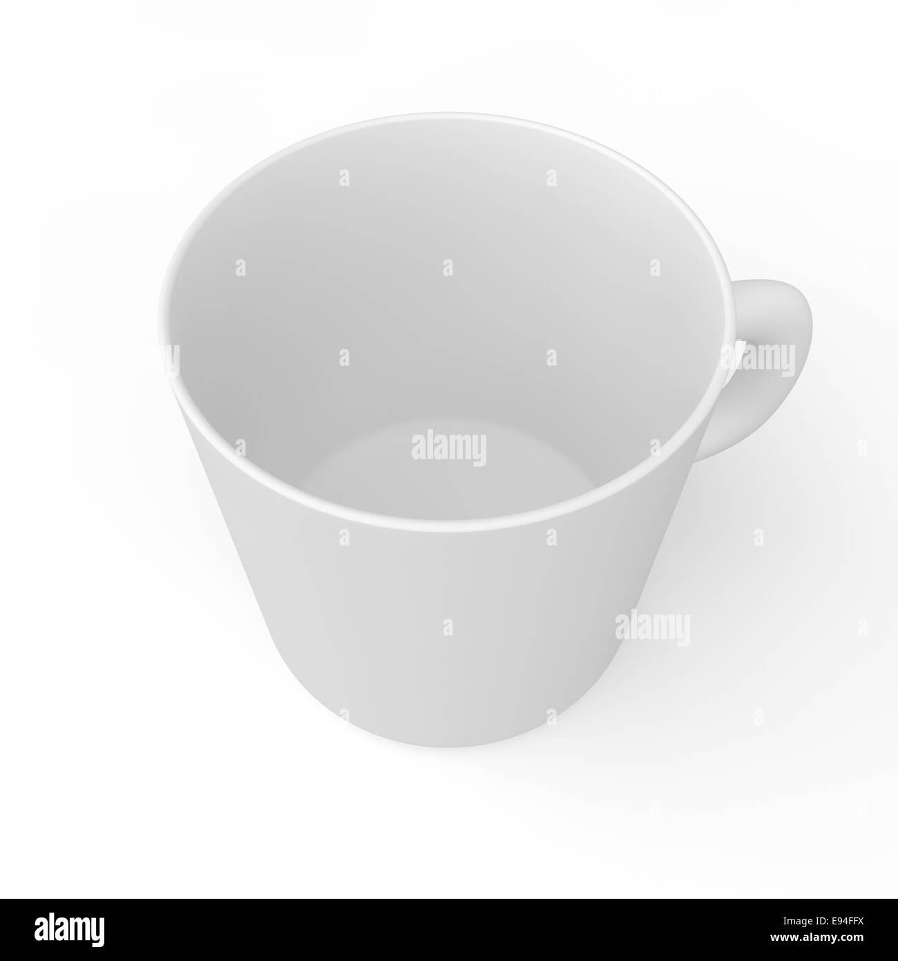 White empty mug for drinks Stock Photo - Alamy