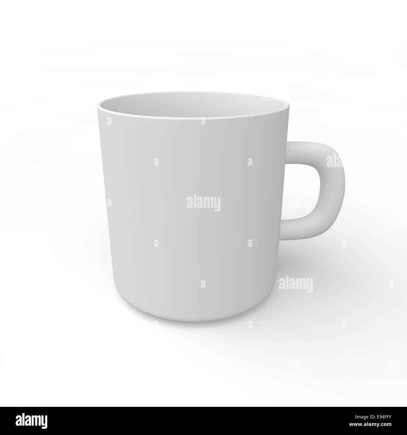 White empty mug for drinks Stock Photo - Alamy
